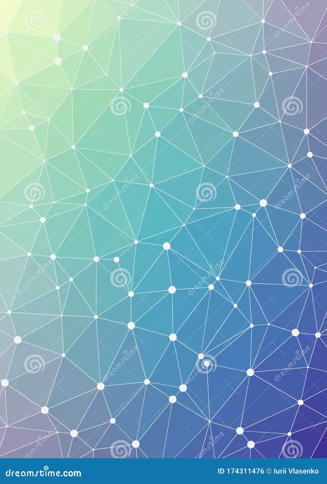 Abstract Low Polygon Gradient Generative Art Background Illustration Stock Vector - Illustration ...