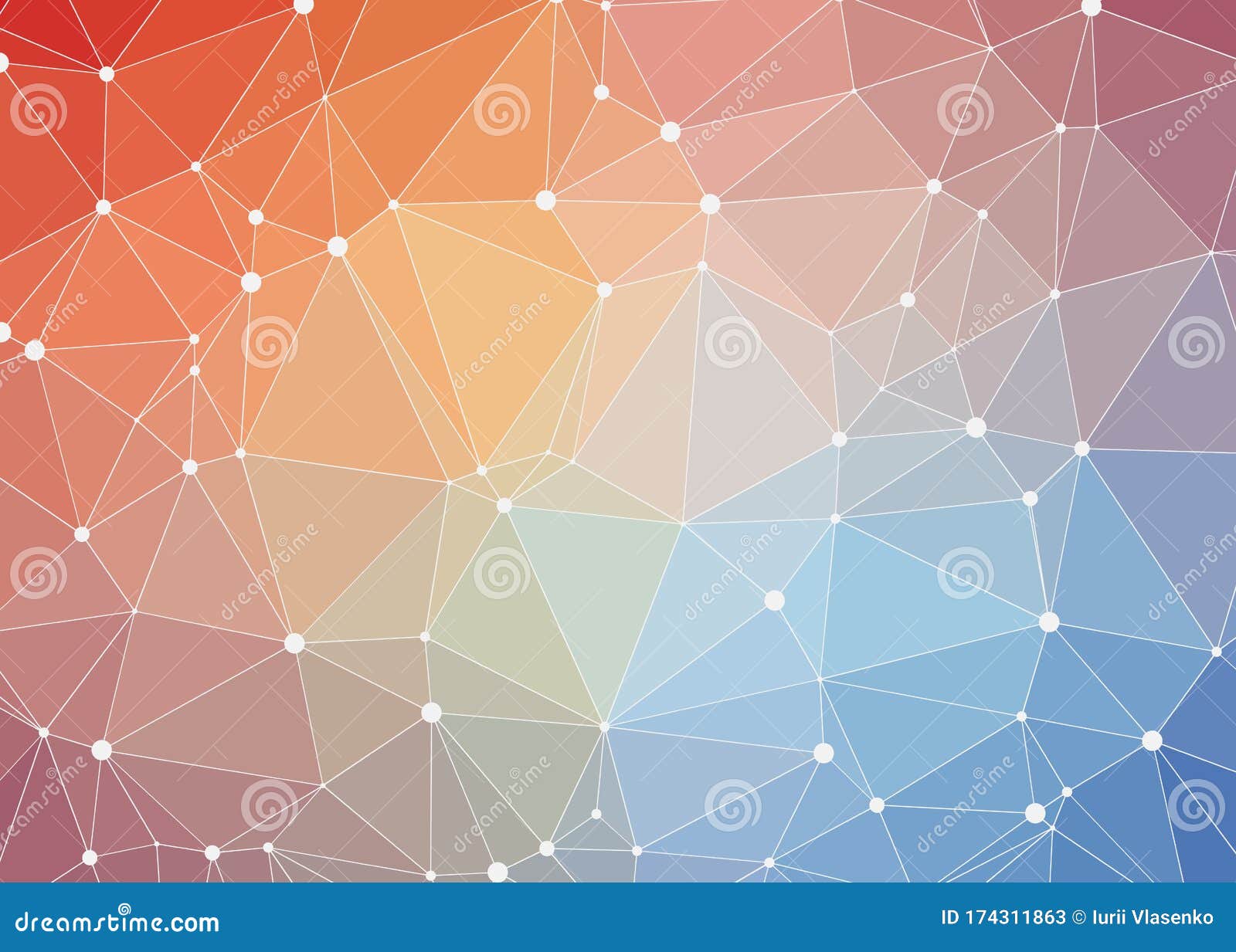 Abstract Low Polygon Gradient Generative Art Background Illustration ...