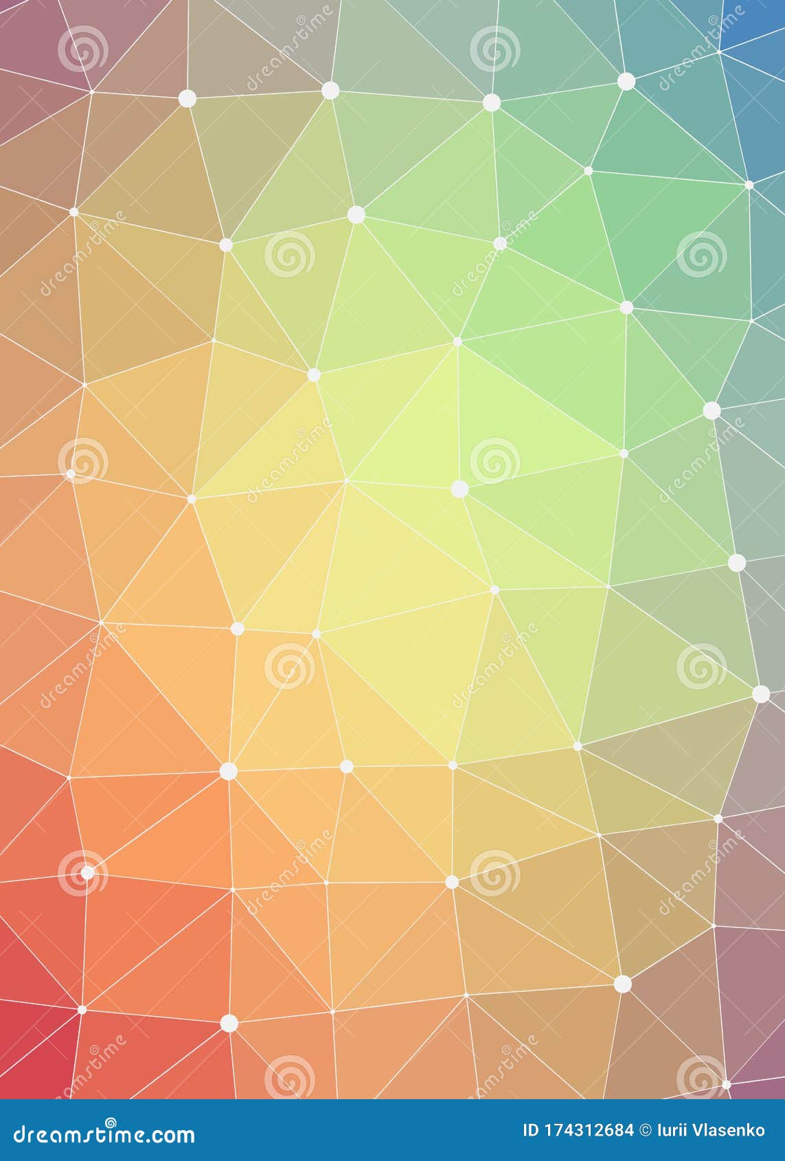 Abstract Low Polygon Gradient Generative Art Background Illustration Stock Vector - Illustration ...