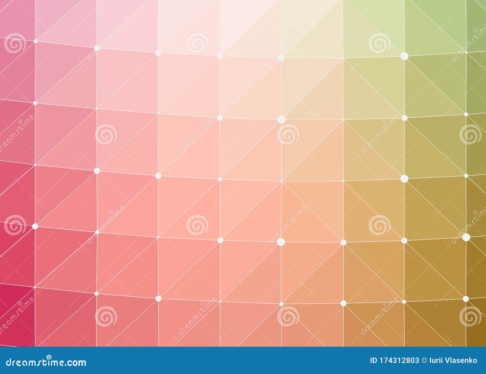 Abstract Low Polygon Gradient Generative Art Background Illustration ...