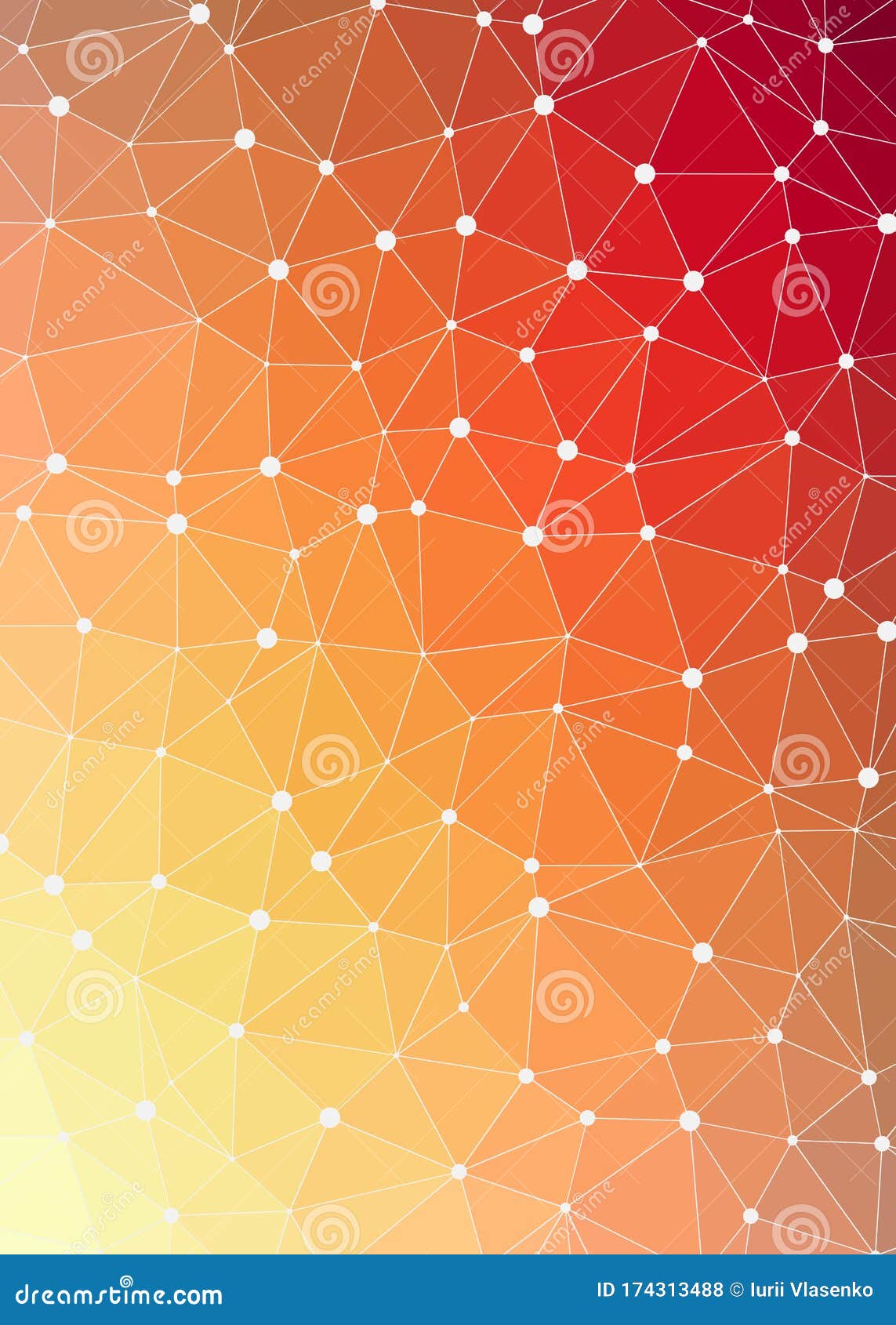 Abstract Low Polygon Gradient Generative Art Background Illustration ...