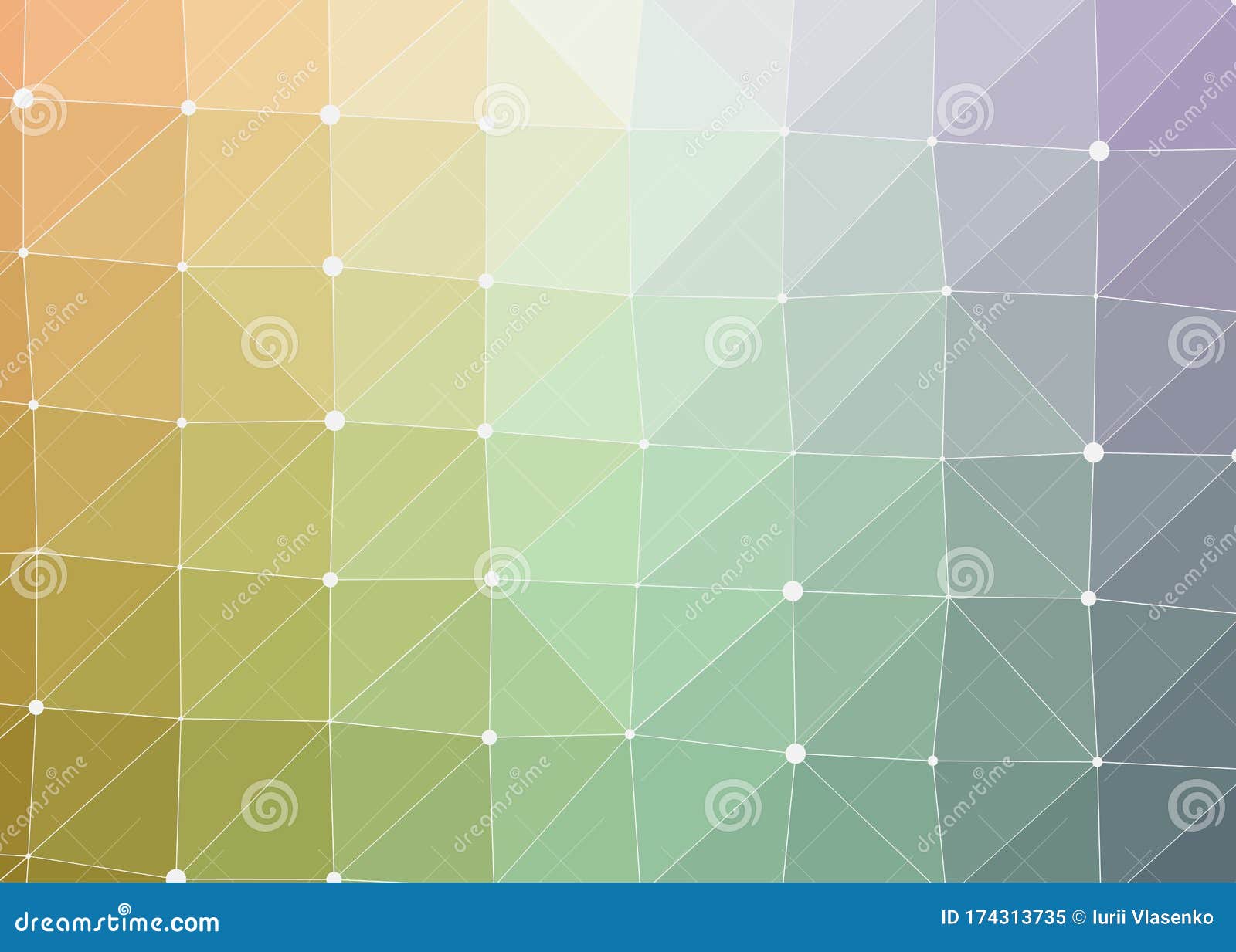 Abstract Low Polygon Gradient Generative Art Background Illustration ...