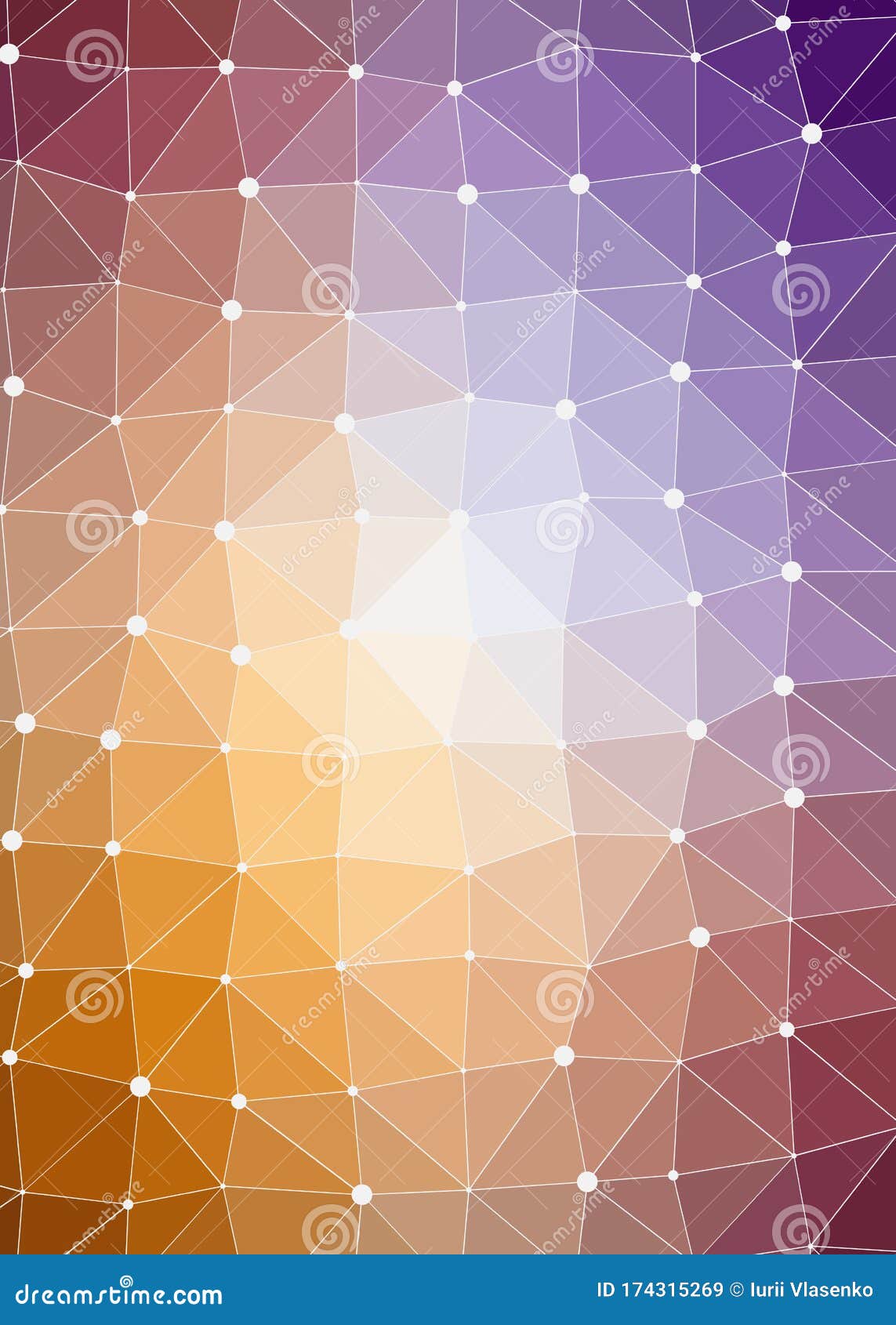 Abstract Low Polygon Gradient Generative Art Background Illustration ...