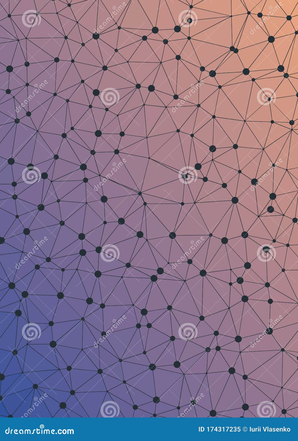 Abstract Low Polygon Gradient Generative Art Background Illustration ...