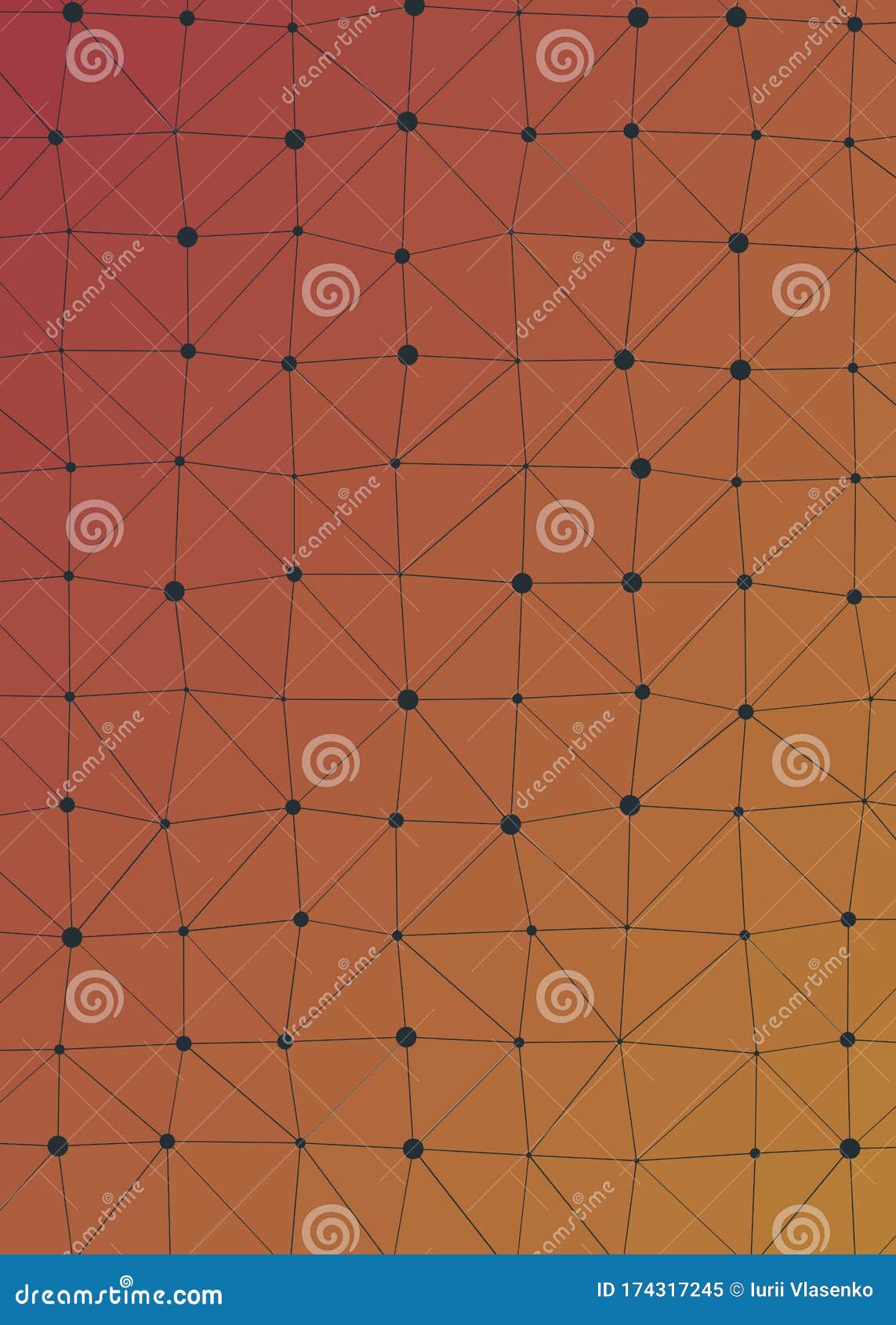 Abstract Low Polygon Gradient Generative Art Background Illustration ...