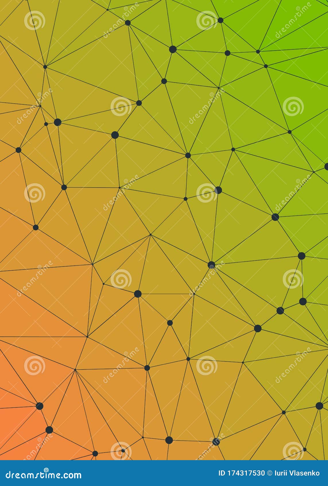 Abstract Low Polygon Gradient Generative Art Background Illustration ...