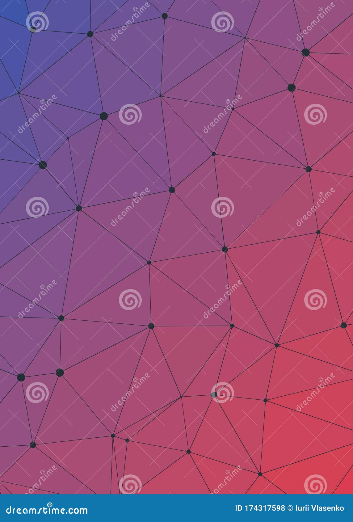 Abstract Low Polygon Gradient Generative Art Background Illustration ...