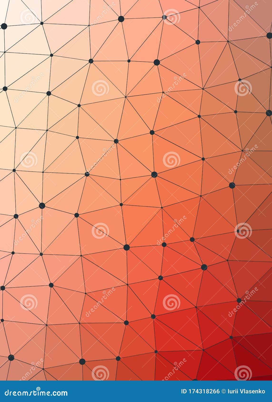 Abstract Low Polygon Gradient Generative Art Background Illustration ...