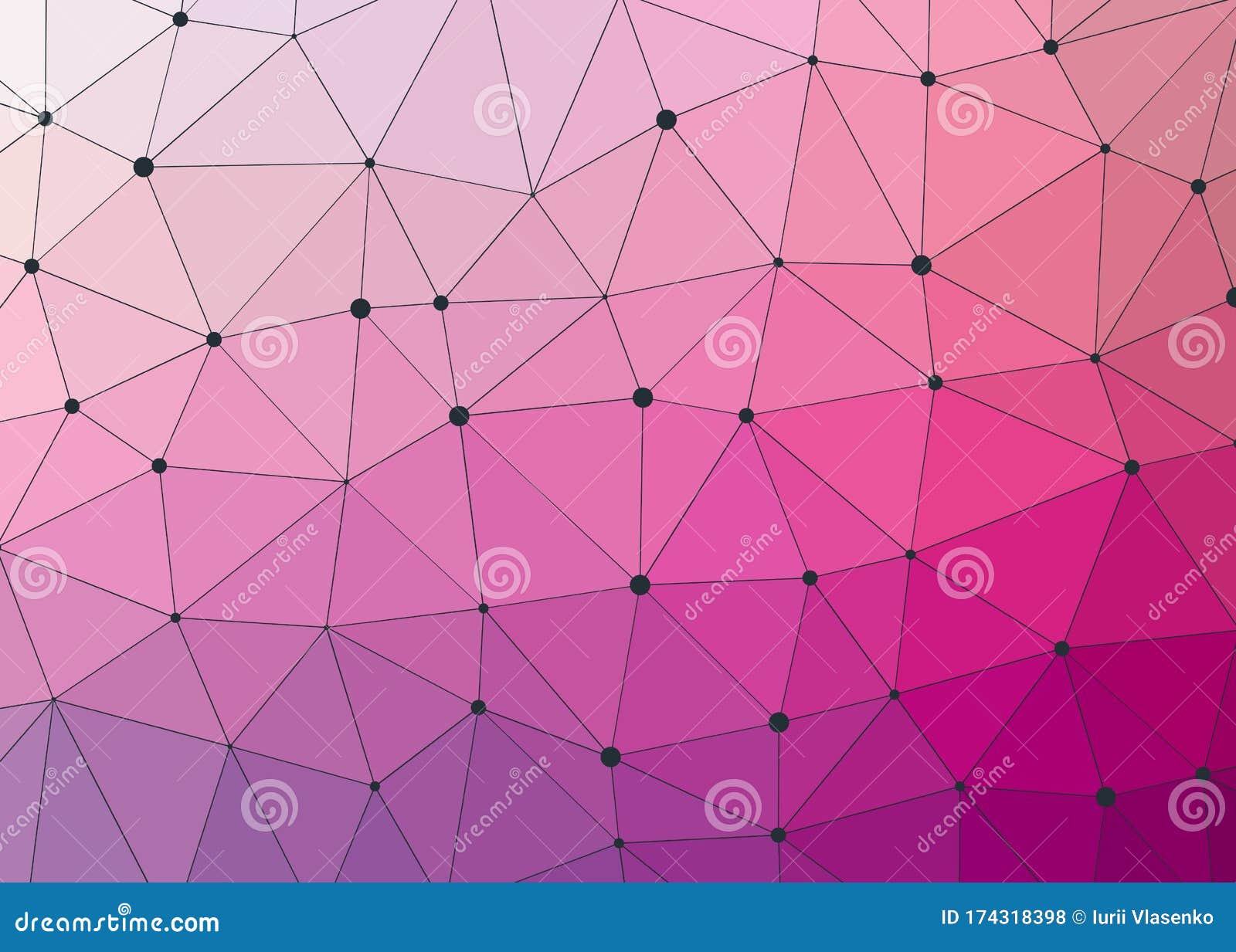Abstract Low Polygon Gradient Generative Art Background Illustration ...