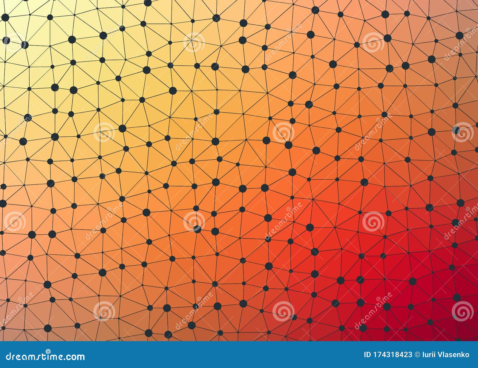 Abstract Low Polygon Gradient Generative Art Background Illustration ...