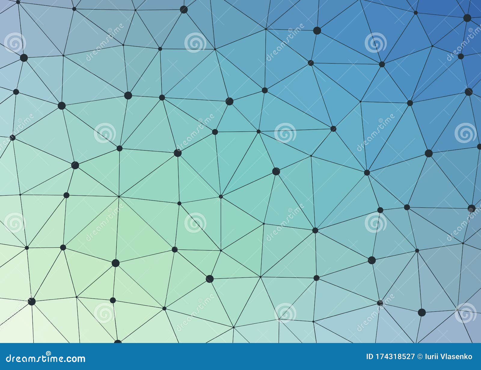 Abstract Low Polygon Gradient Generative Art Background Illustration ...