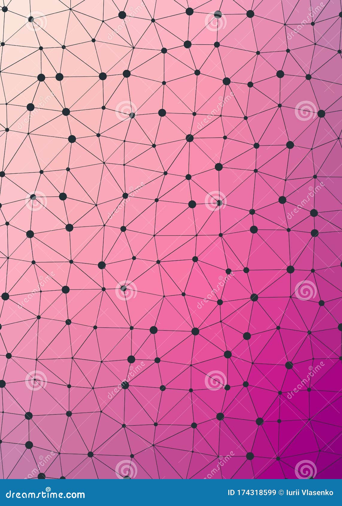 Abstract Low Polygon Gradient Generative Art Background Illustration ...