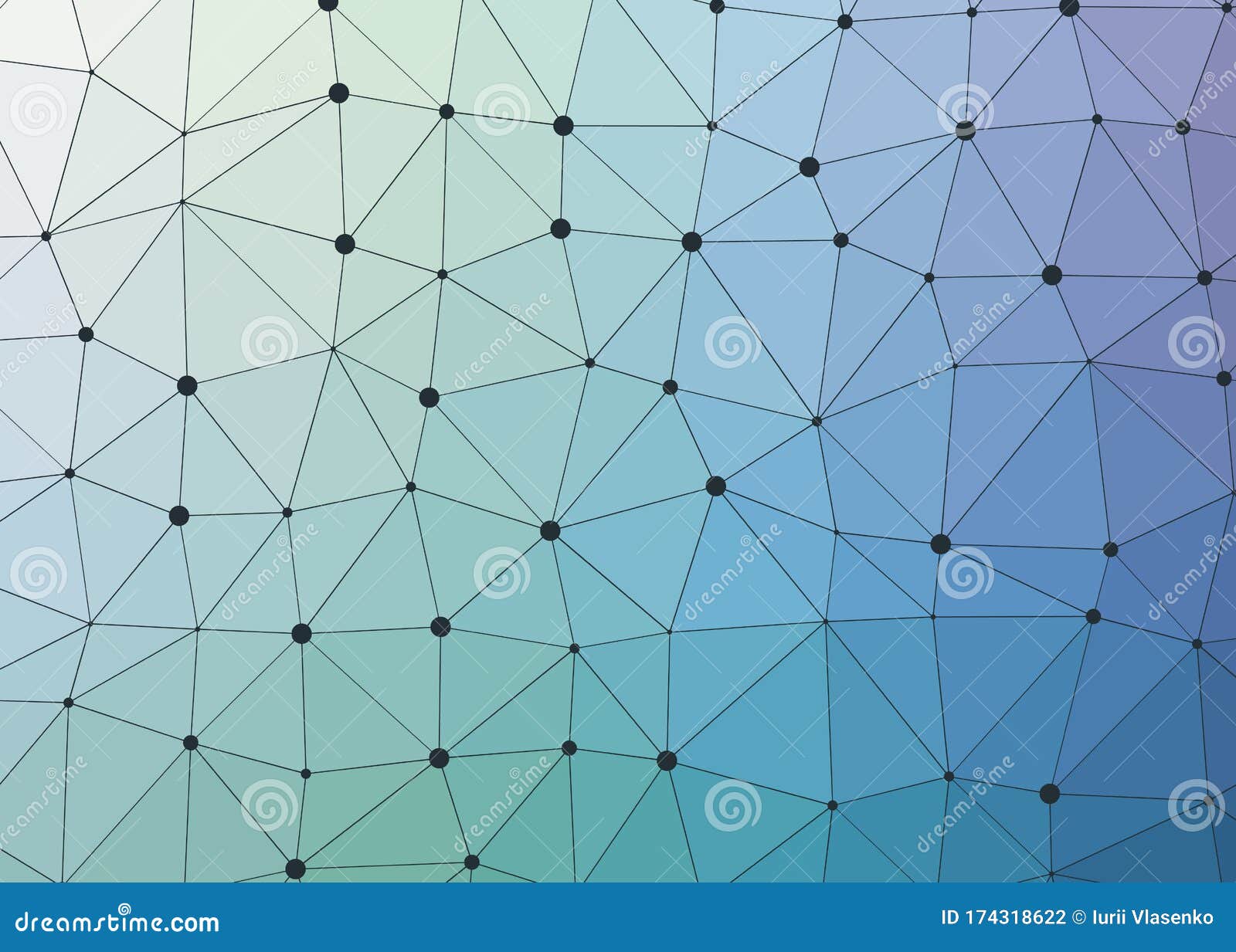 Abstract Low Polygon Gradient Generative Art Background Illustration ...