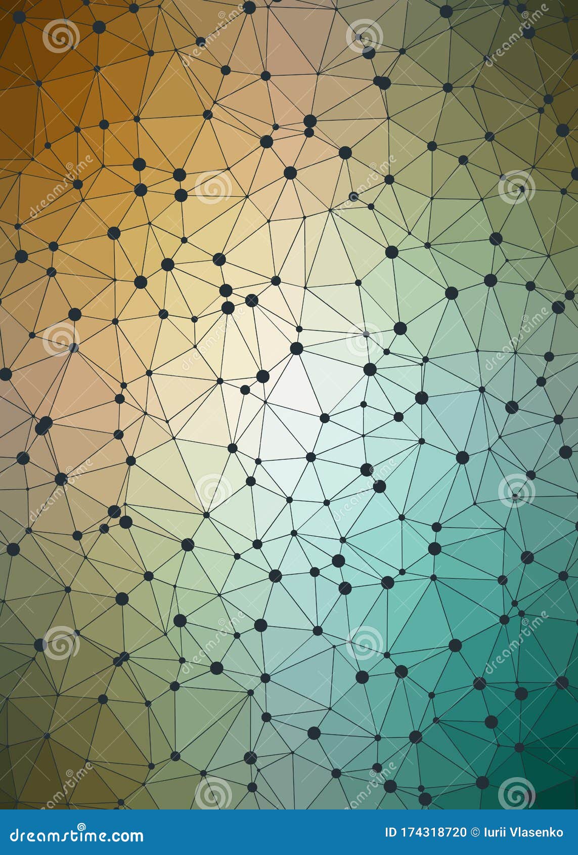 Abstract Low Polygon Gradient Generative Art Background Illustration ...