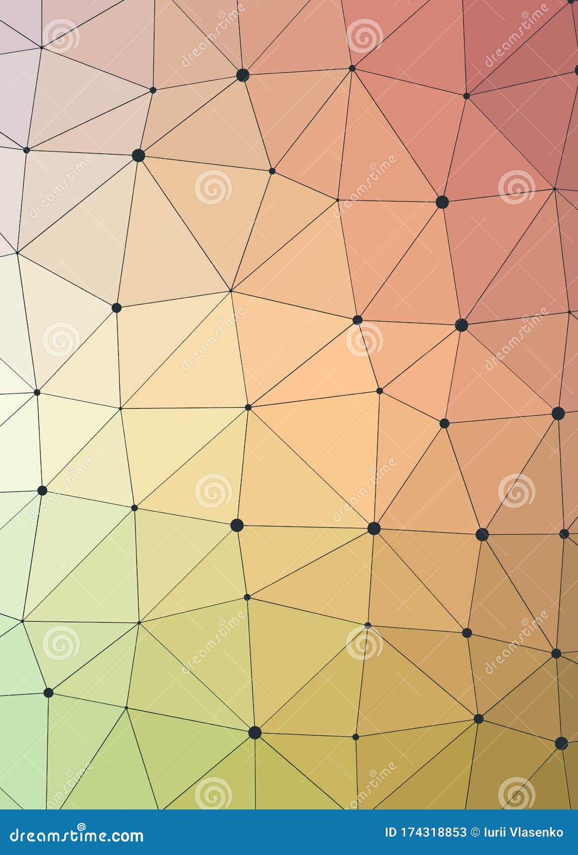 Abstract Low Polygon Gradient Generative Art Background Illustration Stock Vector - Illustration ...