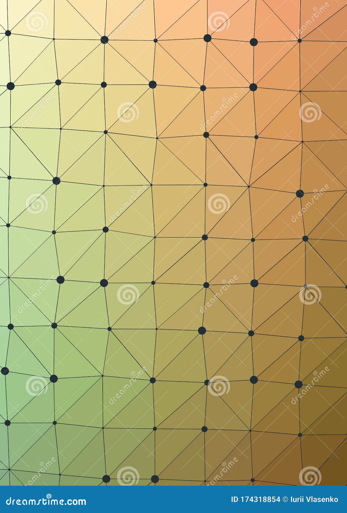 Abstract Low Polygon Gradient Generative Art Background Illustration ...
