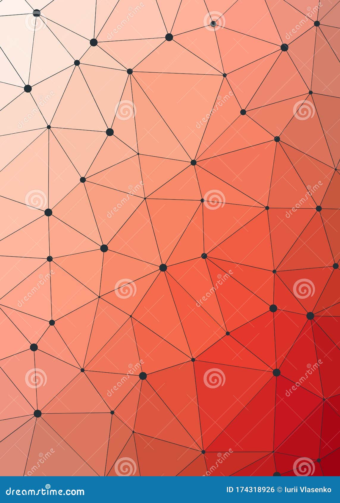 Abstract Low Polygon Gradient Generative Art Background Illustration ...