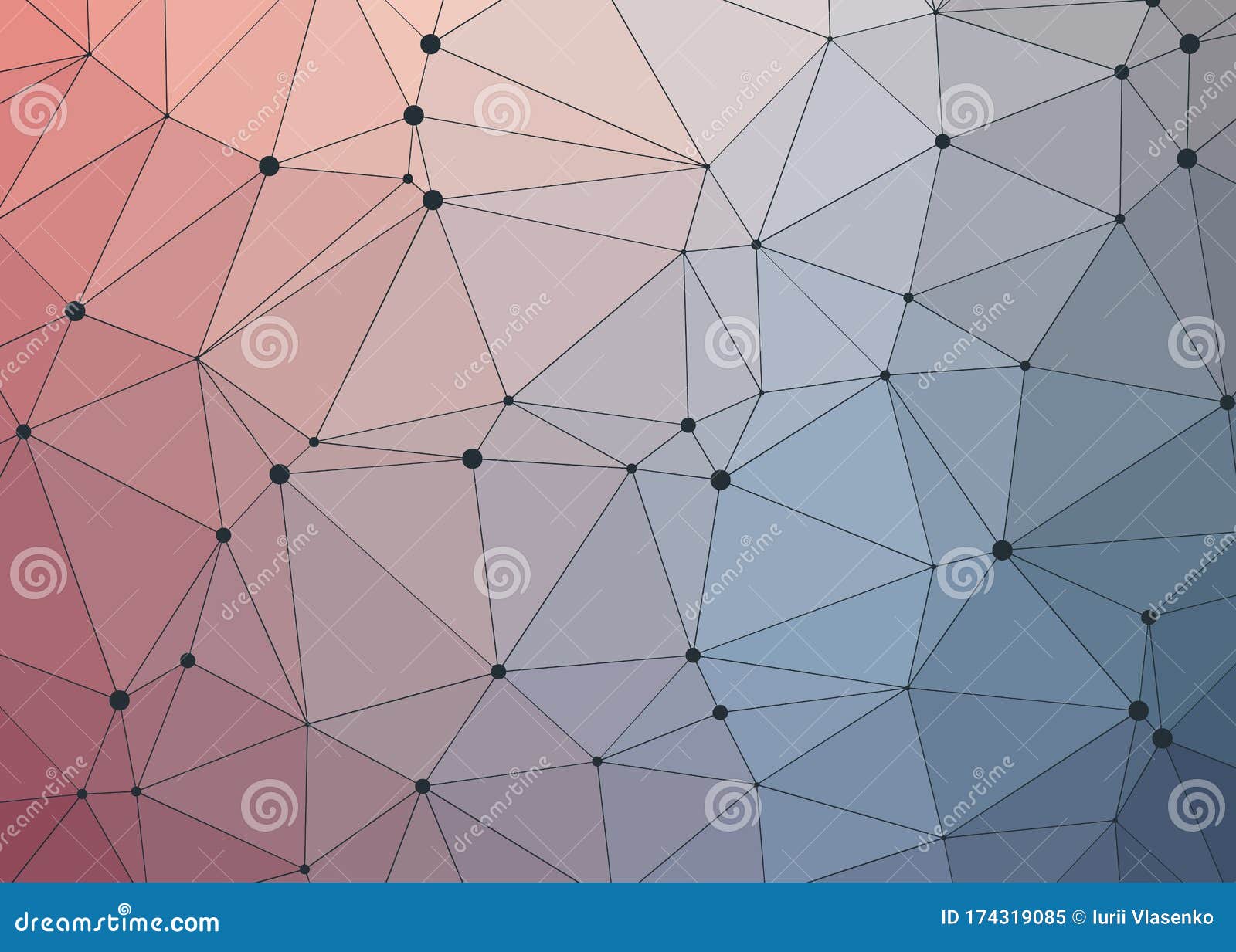 Abstract Low Polygon Gradient Generative Art Background Illustration Stock Illustration ...