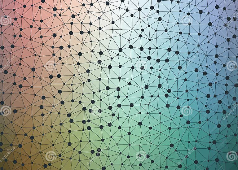 Abstract Low Polygon Gradient Generative Art Background Illustration ...