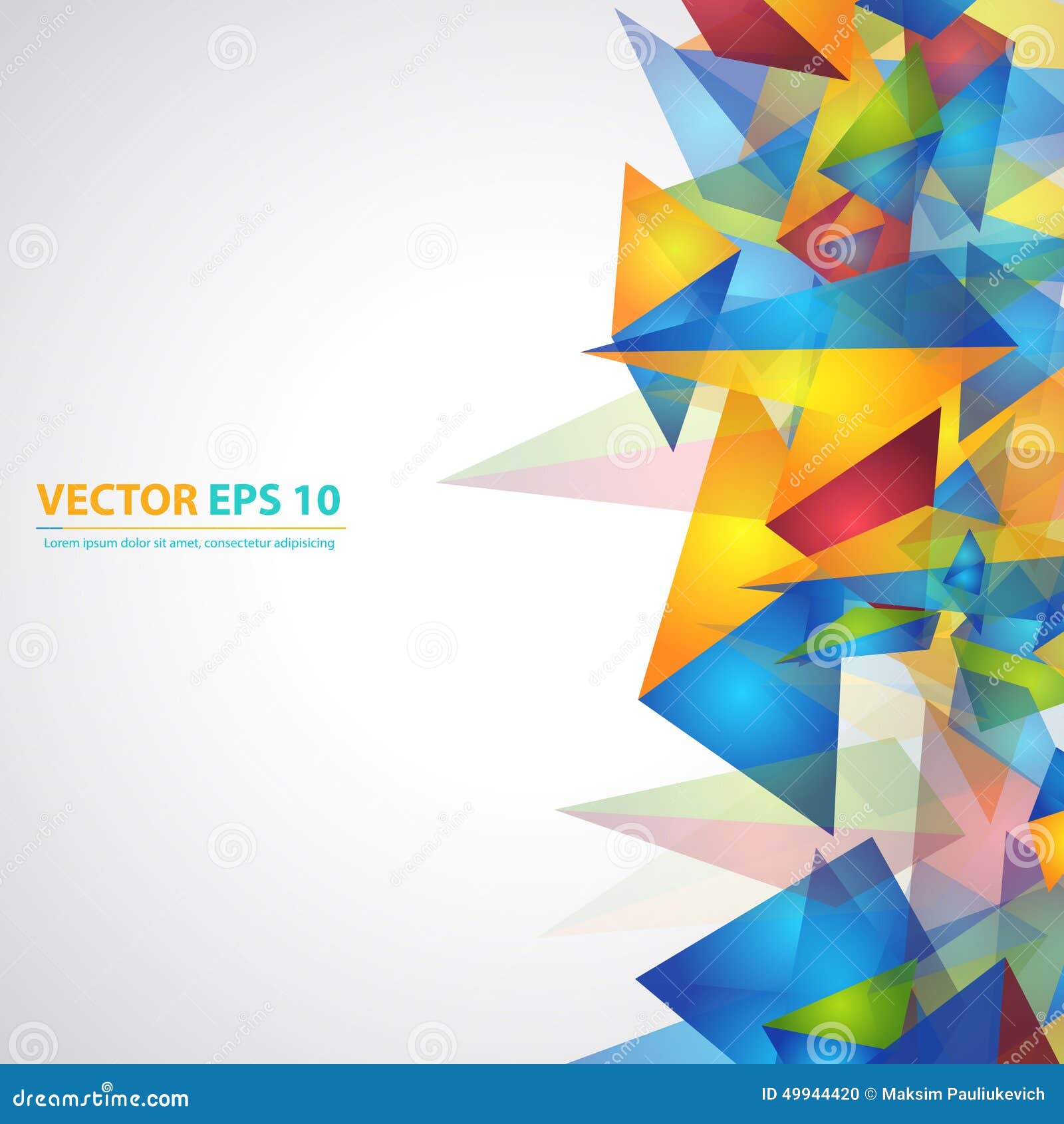 Vector Triangles Pattern Background Stock Vector - Illustration of ...