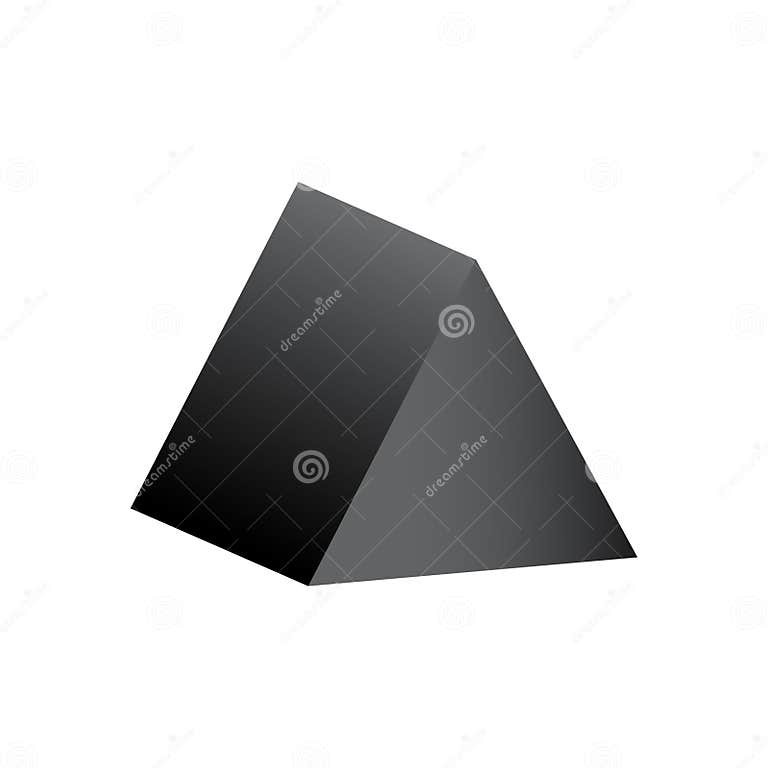 Vector Triangular Prism with Gradients and Shadow for Game, Icon ...