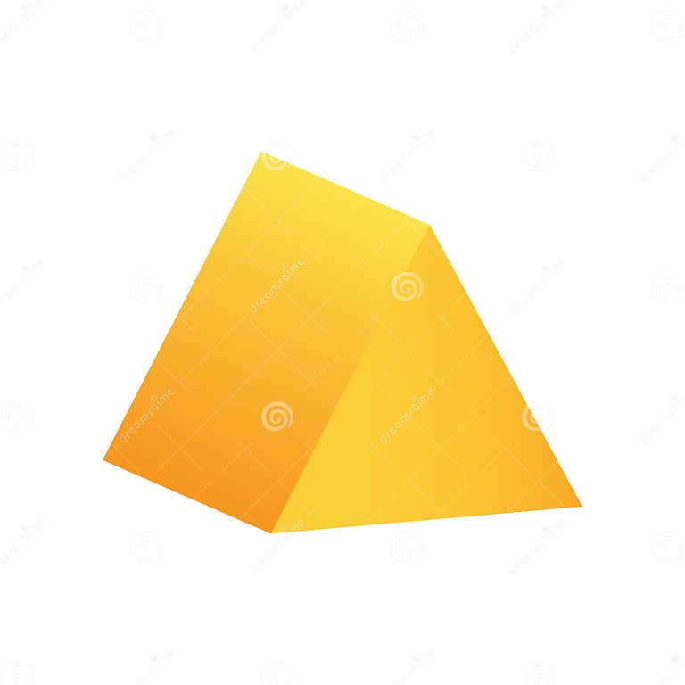 Vector Triangular Prism with Gradients and Shadow for Game, Icon ...