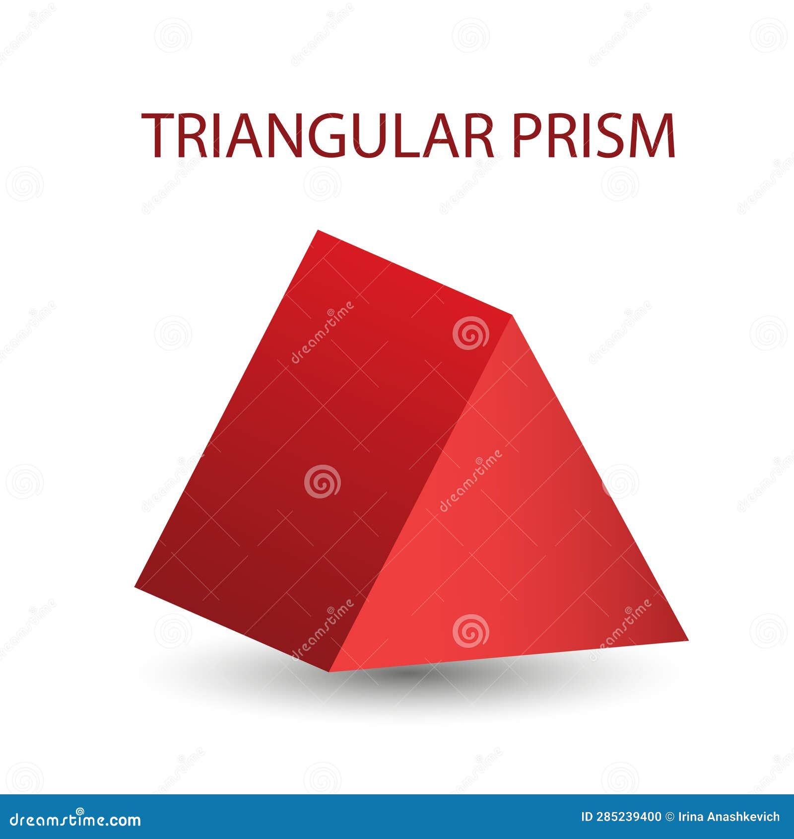 Vector Triangular Prism with Gradients and Shadow for Game, Icon ...