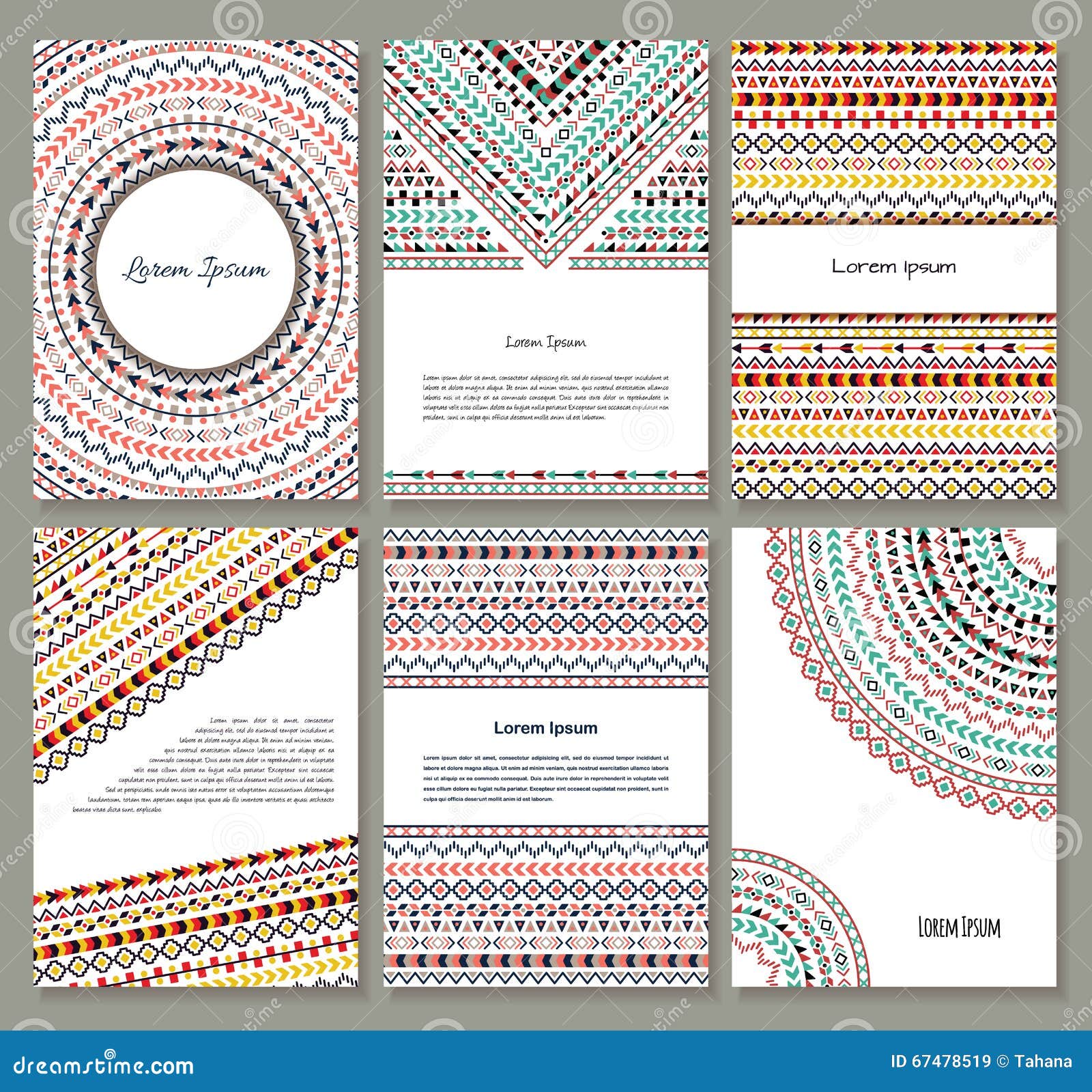 Vector Tribal Aztec Banners Stock Vector - Illustration of element ...