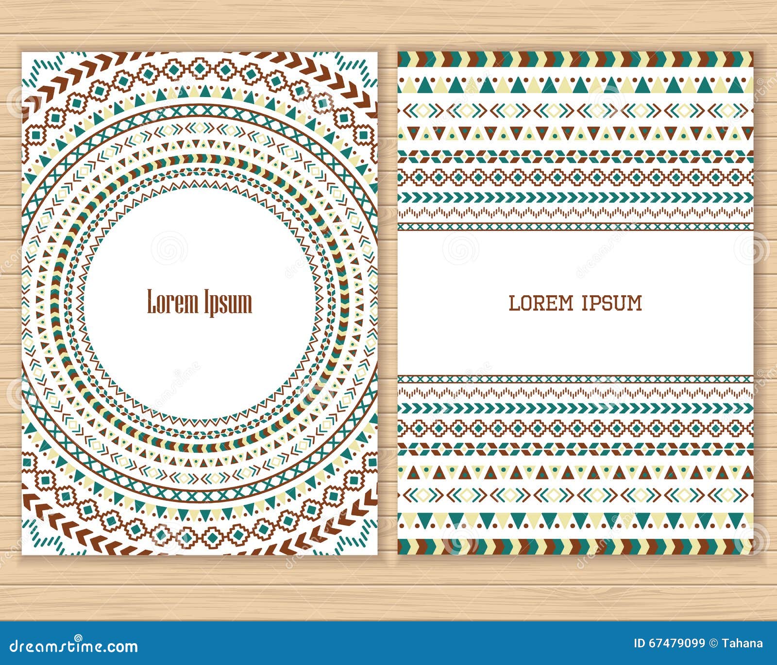 Vector Tribal Aztec Banners Stock Vector - Illustration of geometric ...