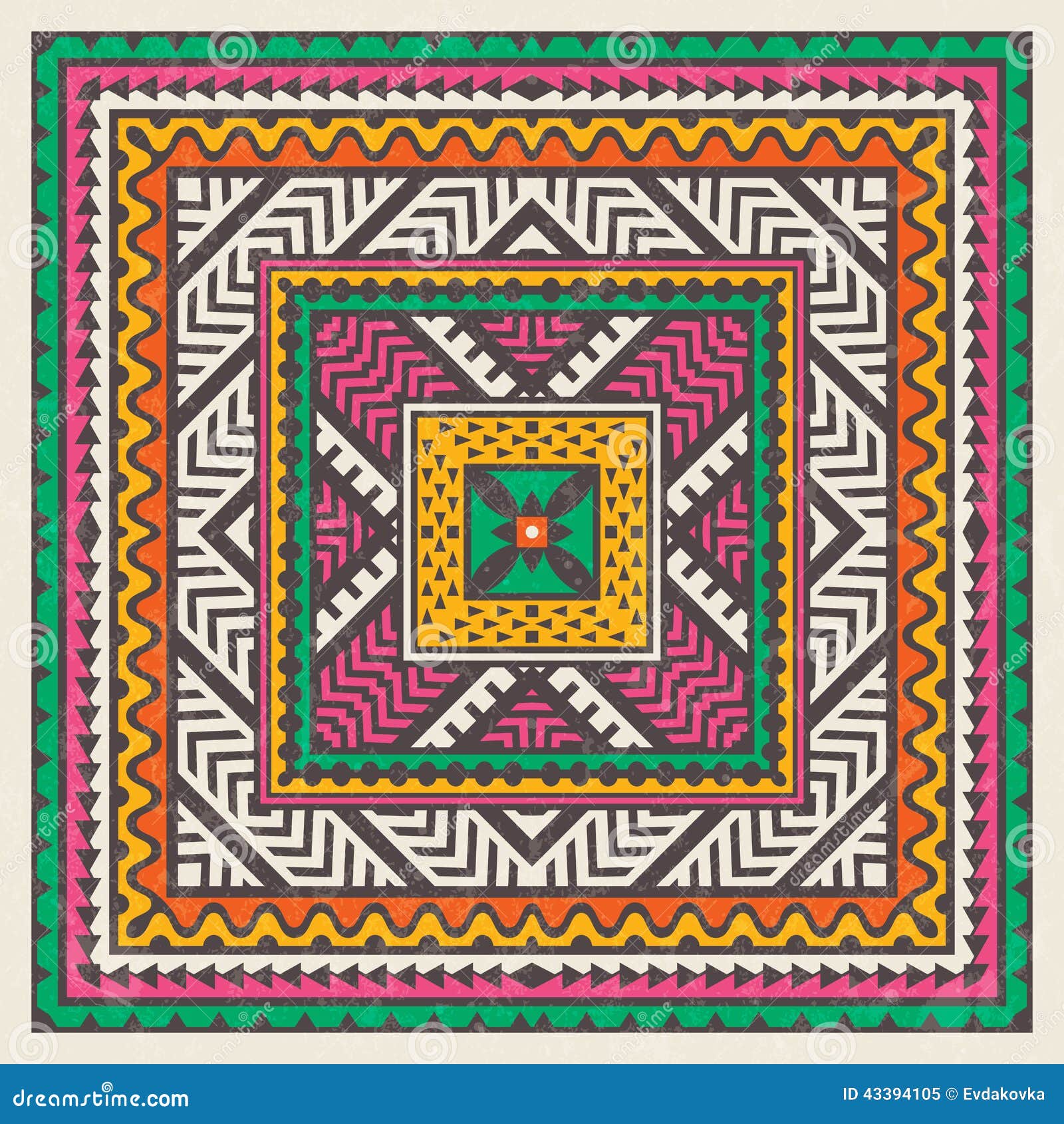 Vector tribal background. stock vector. Illustration of oriental - 43394105