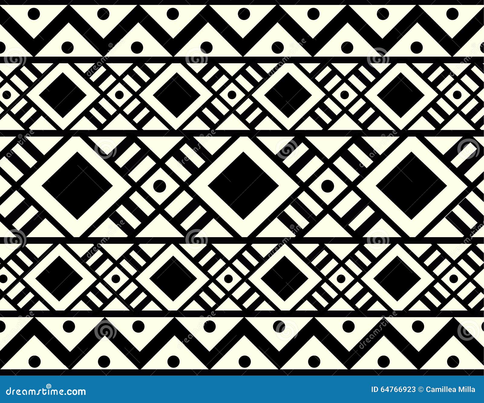 Vector Tribal Ethnic Pattern Stock Vector - Illustration of retro ...