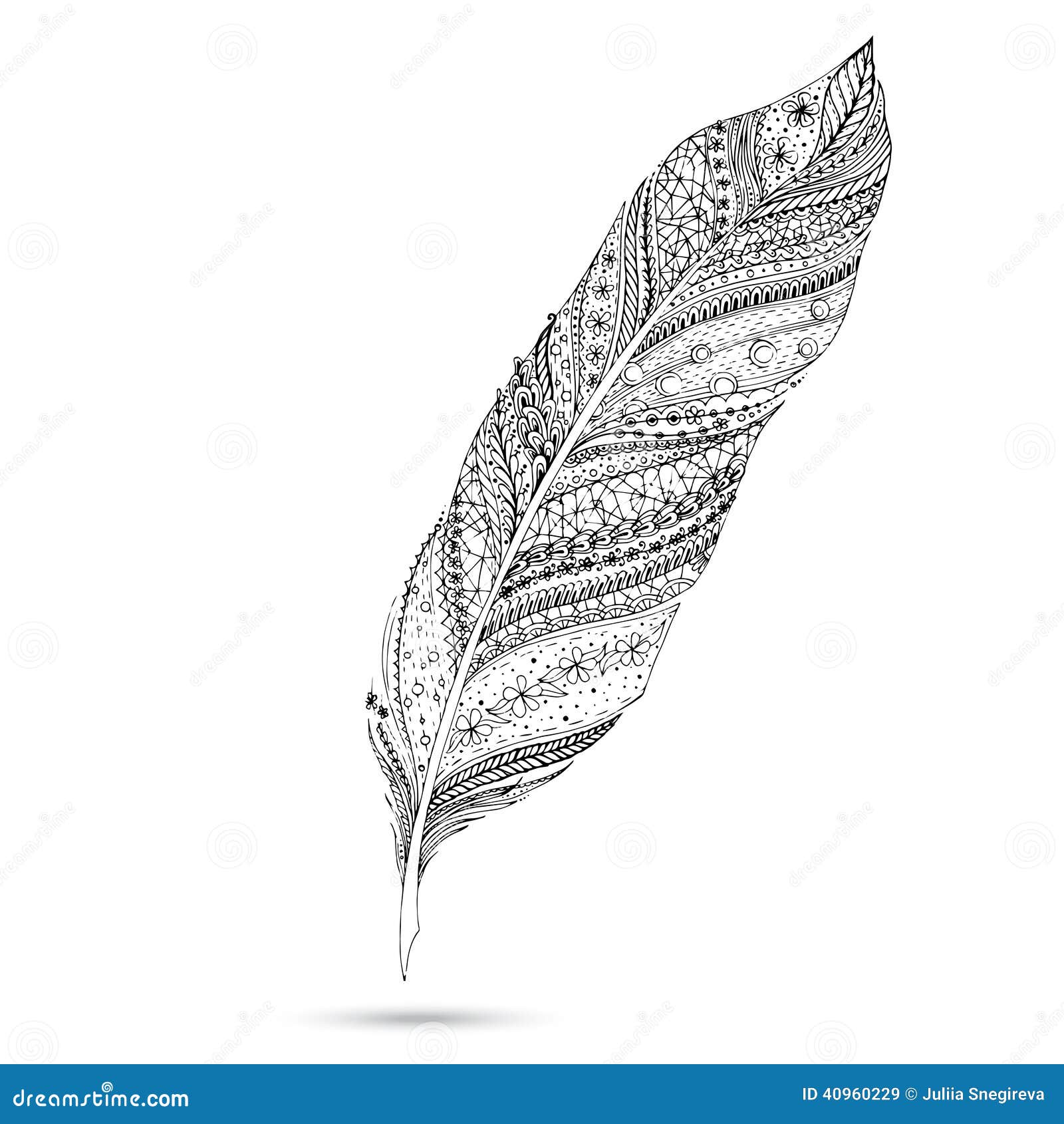 Tribal Feather Simple