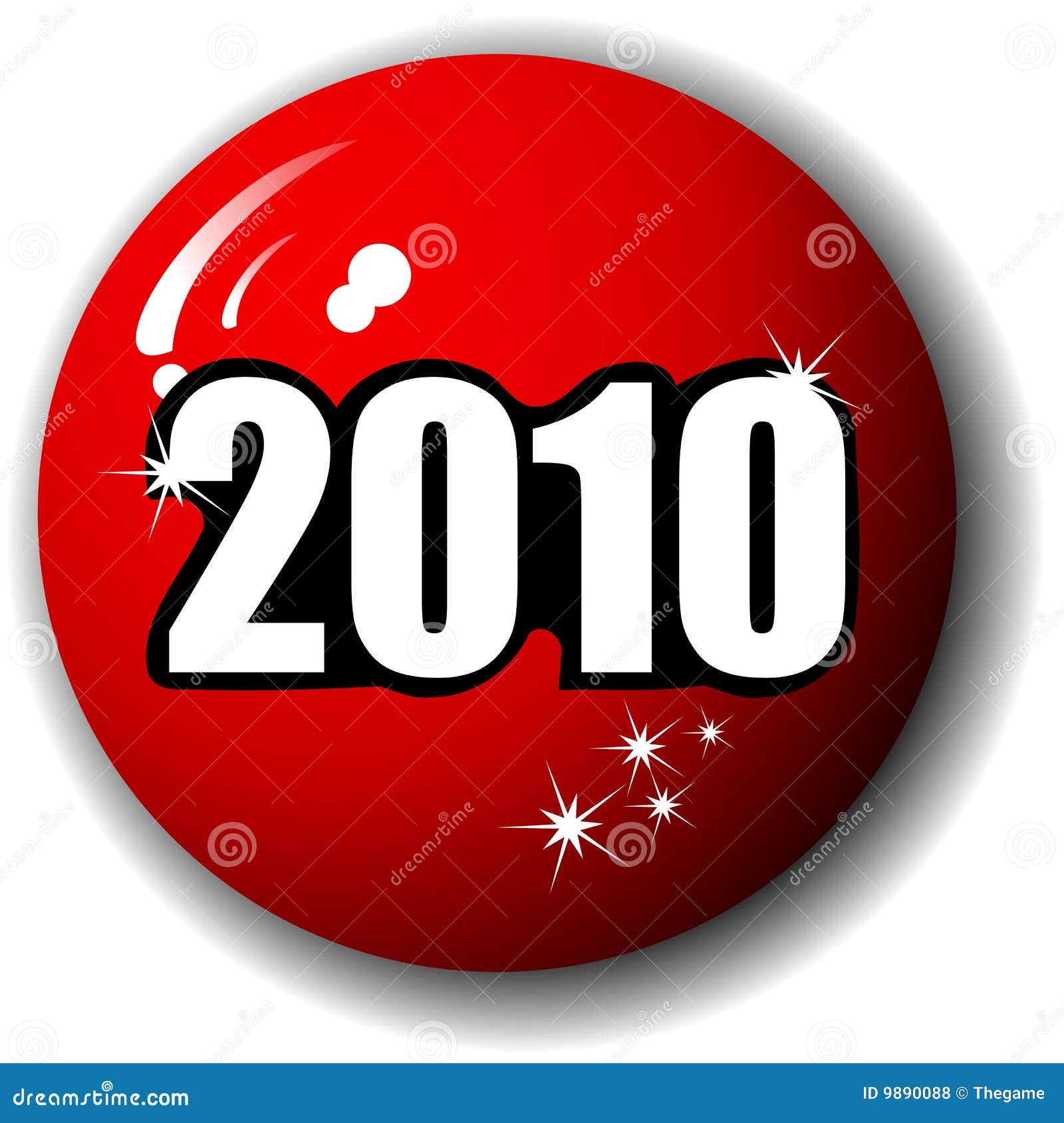 Vector Tridimensional Especial De La Esfera 2010 Stock de ilustración ...