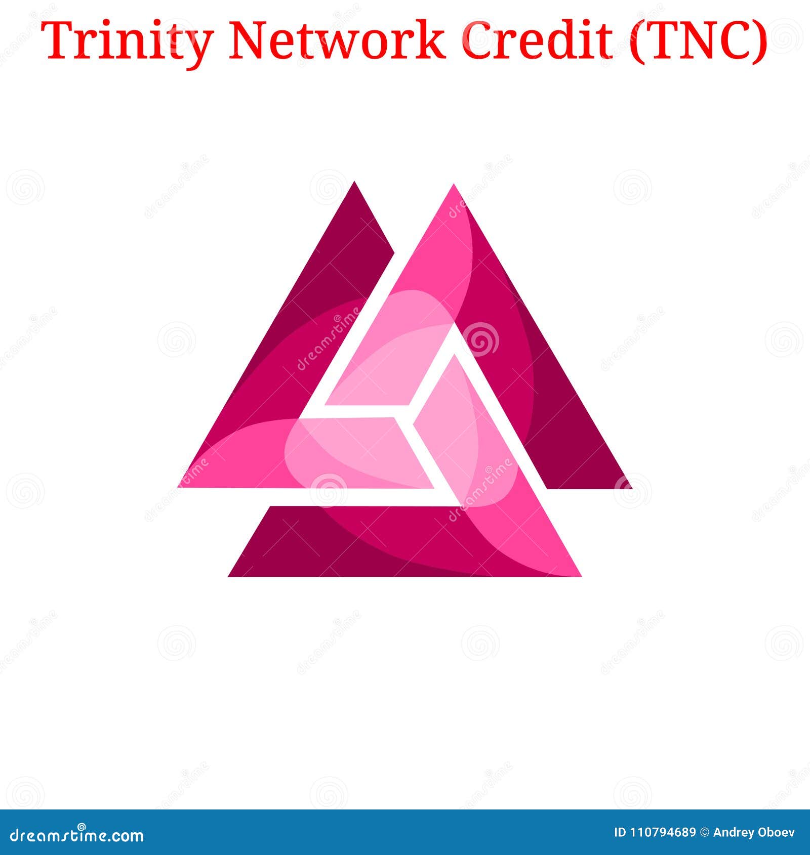 Vector Trinity Network Credit TNC Logo Stock Vector - Illustration of ...