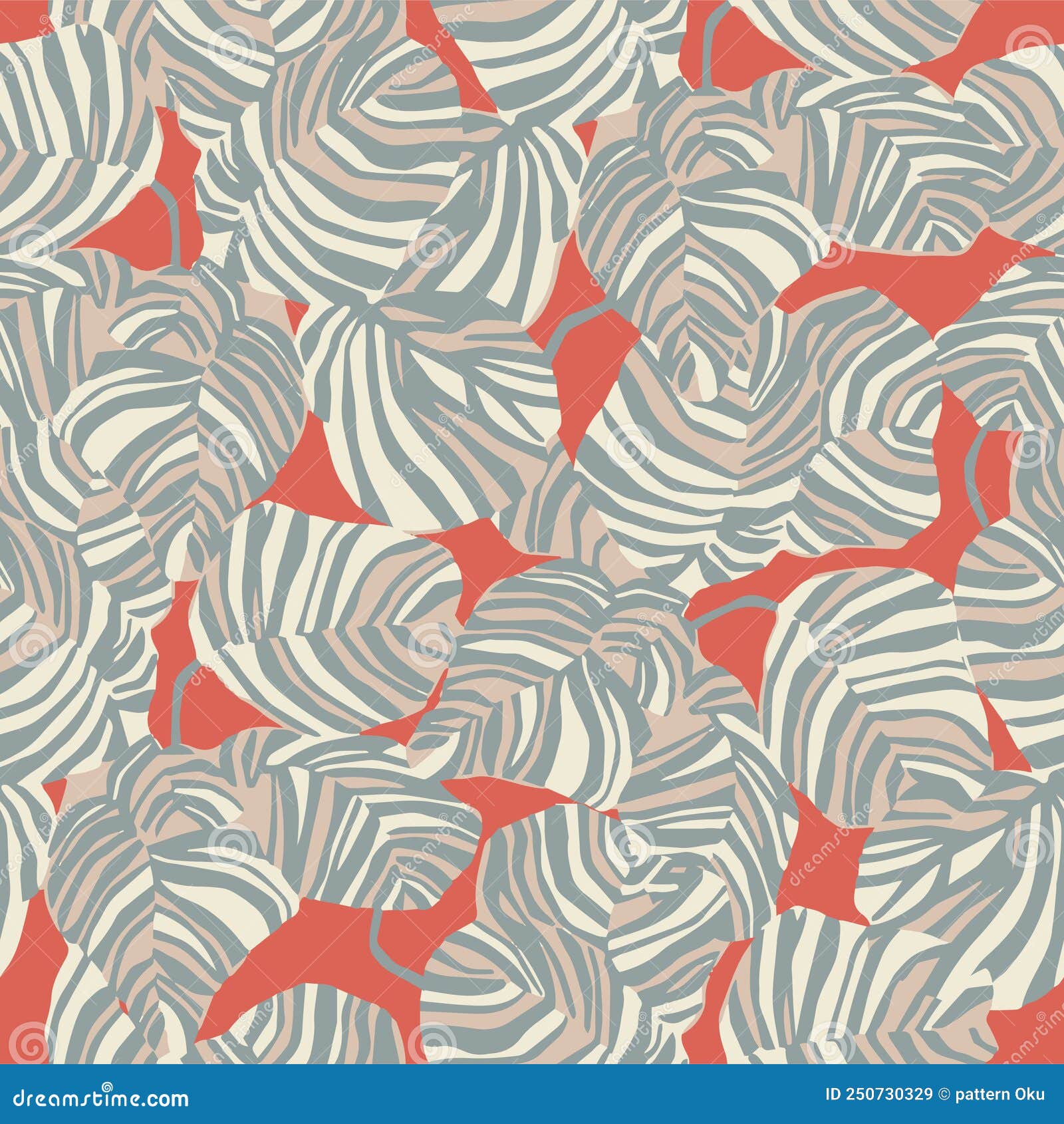 Vector Tropical Leaf Motif Illustration Seamless Repeat Pattern Stock ...