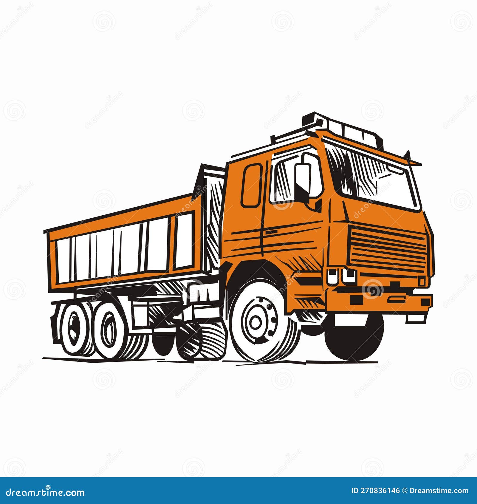 VECTOR TRUCK ART HEAVY DUMP TRUCK MATERIAL Stock Illustration ...