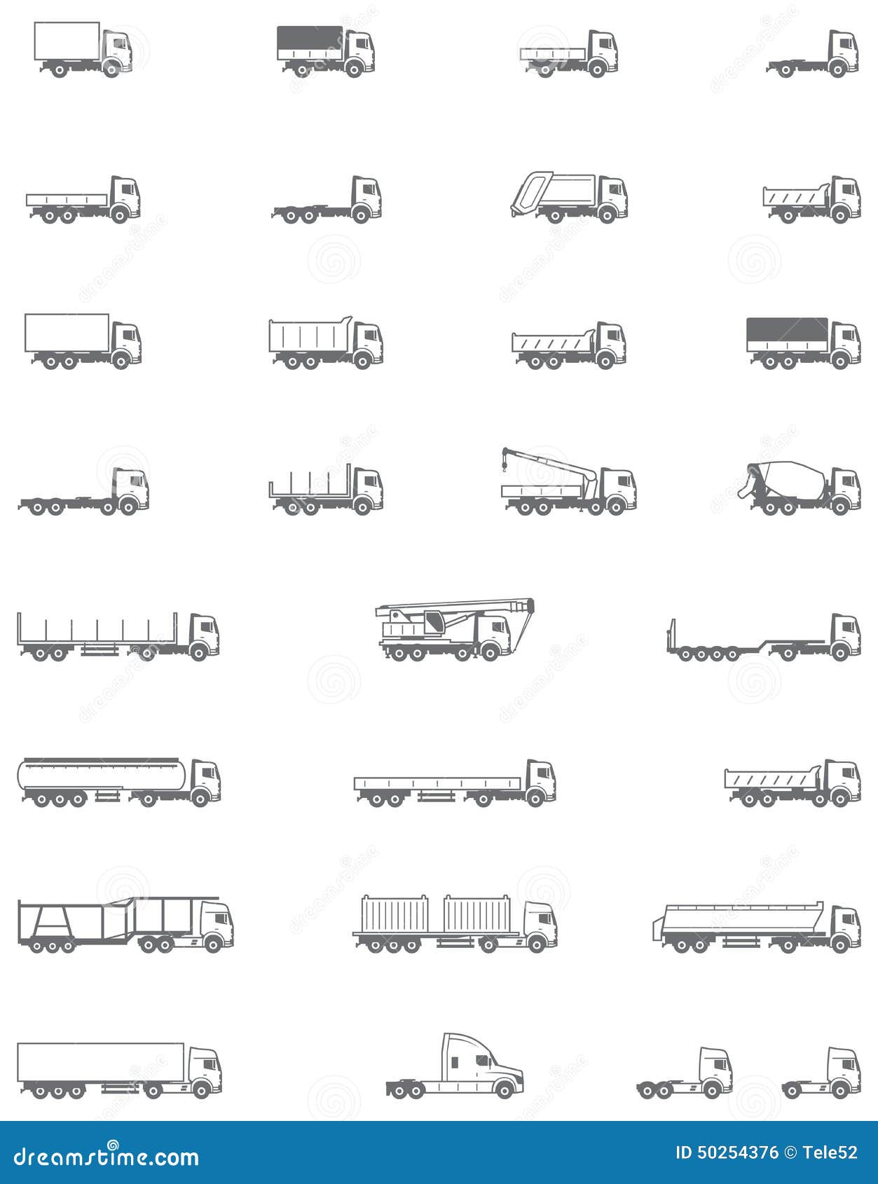 Different Types Trucks Stock Illustrations – 133 Different Types Trucks ...