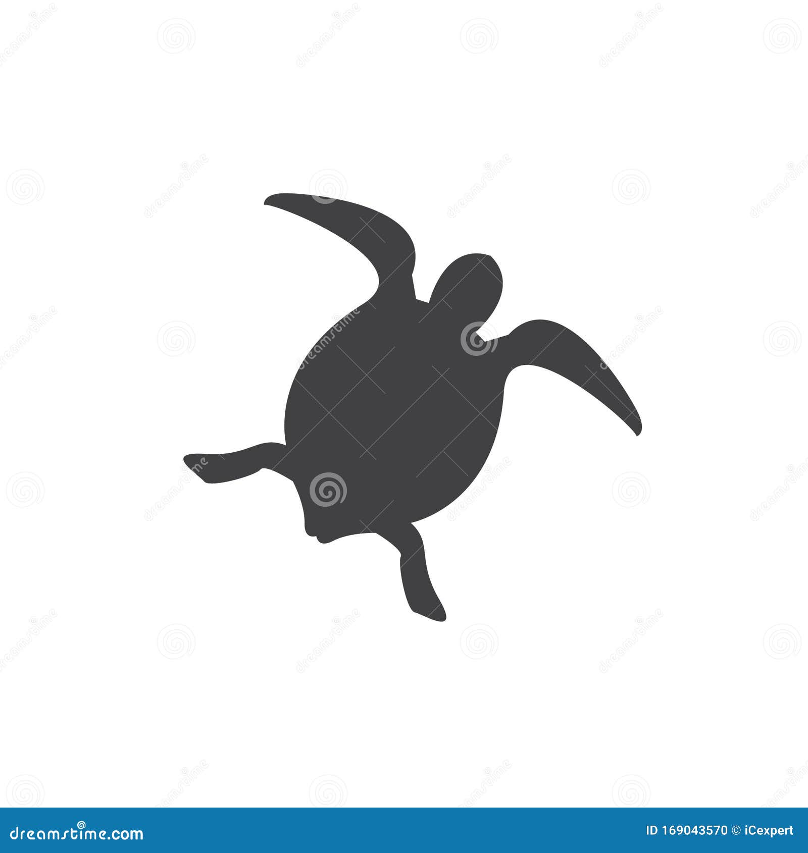Vector turtle symbol stock vector. Illustration of simple - 169043570