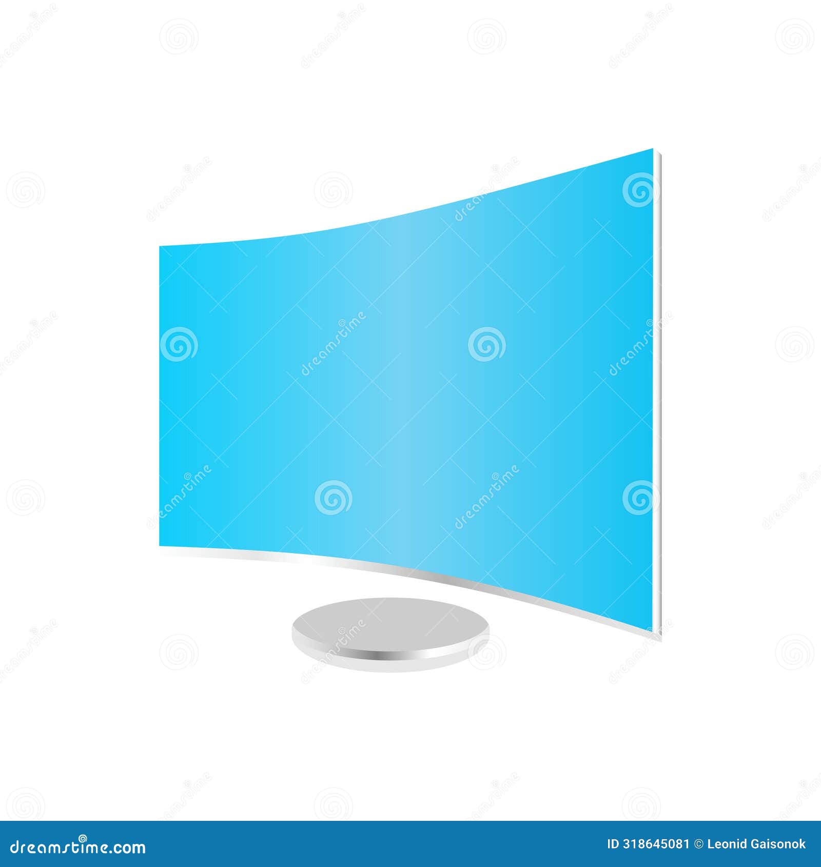 Vector TV Screen. Elegance Design Display Stock Vector - Illustration ...