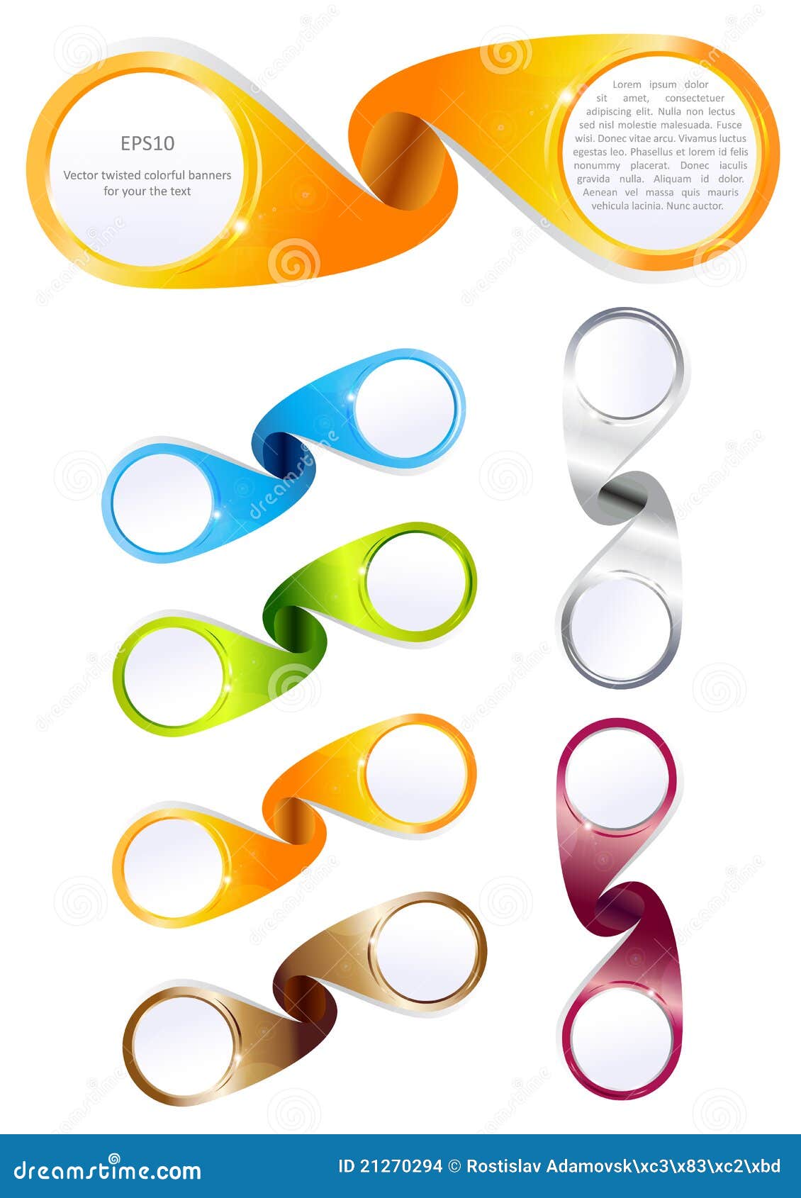 The Vector Is A Twisted Scroll Of Light Brown Color. Spiral Ribbon ...