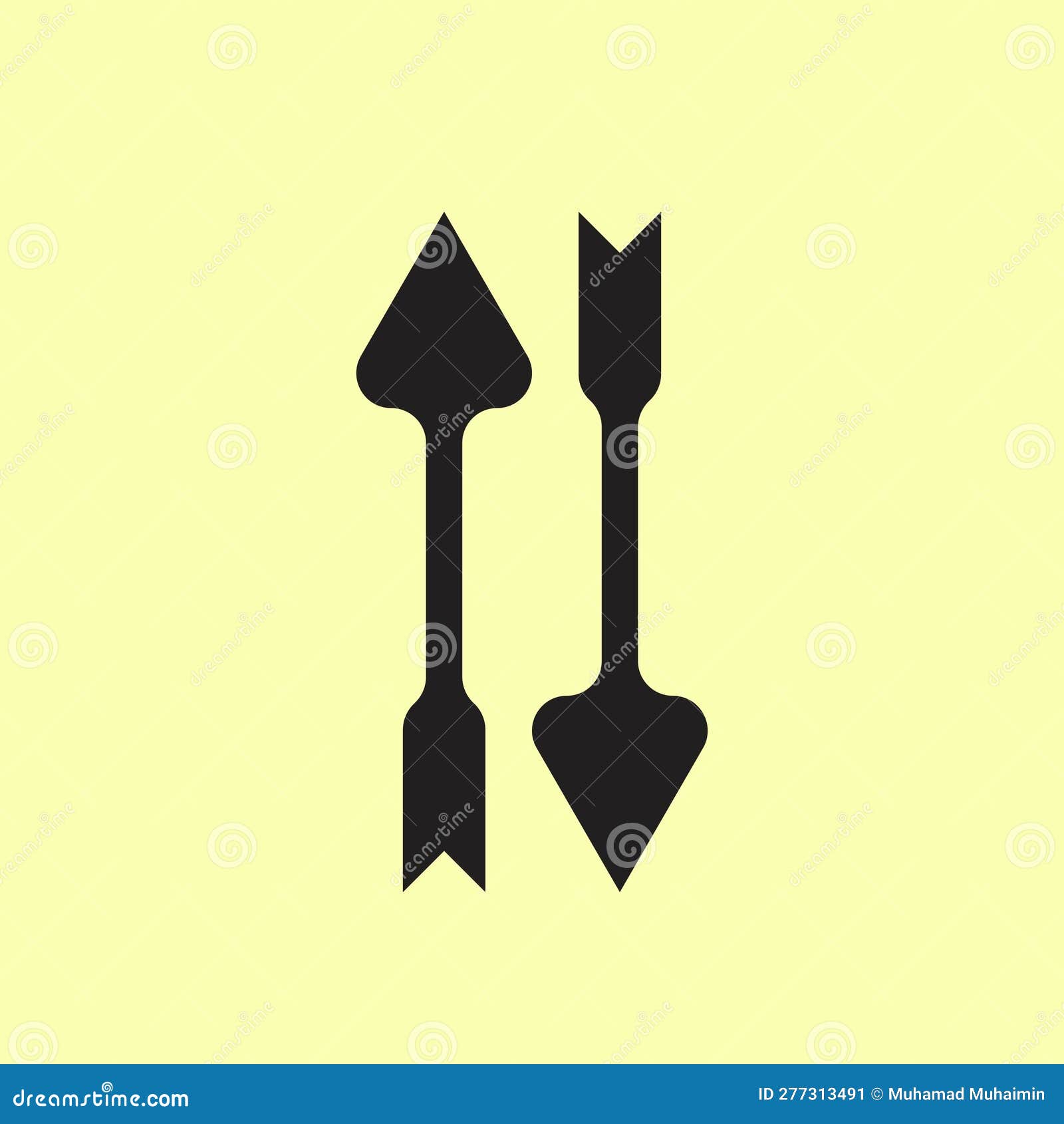 Vector Two Arrows Up Down Logo Icon Stock Vector - Illustration of ...