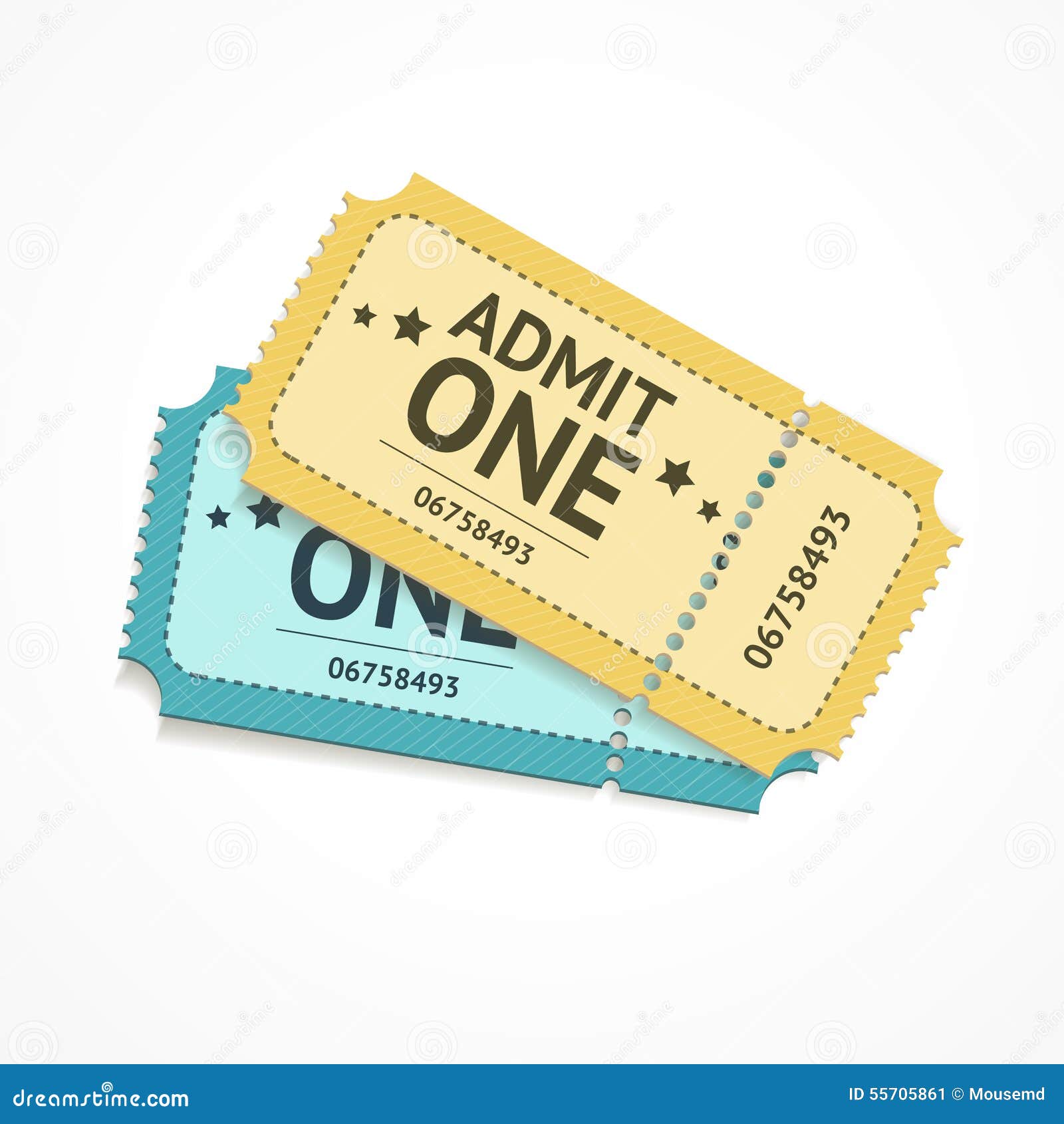 Vector two colour ticket stock vector. Illustration of price - 55705861