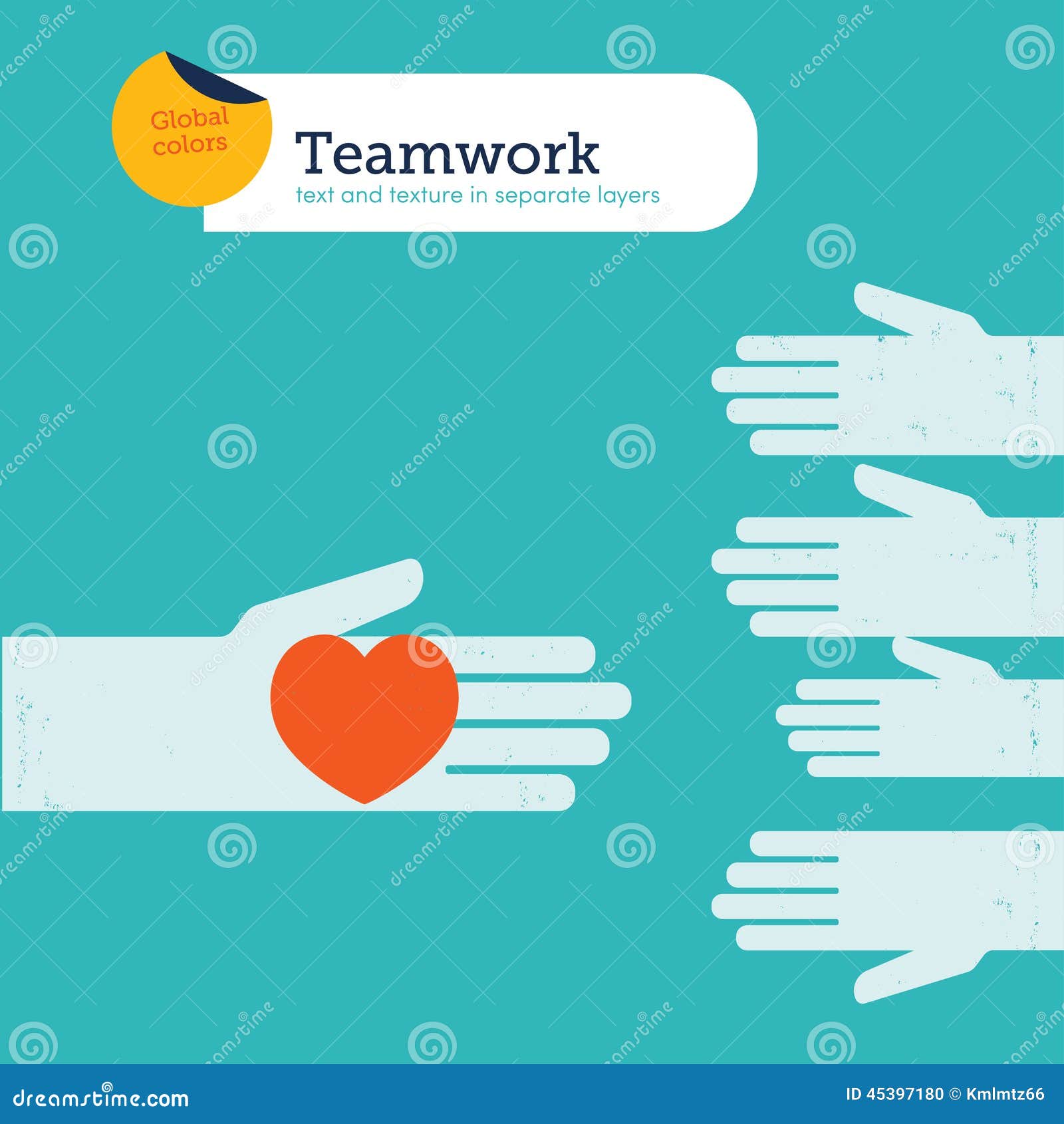 Vector Two Hands Offering a Heart Stock Illustration - Illustration of ...