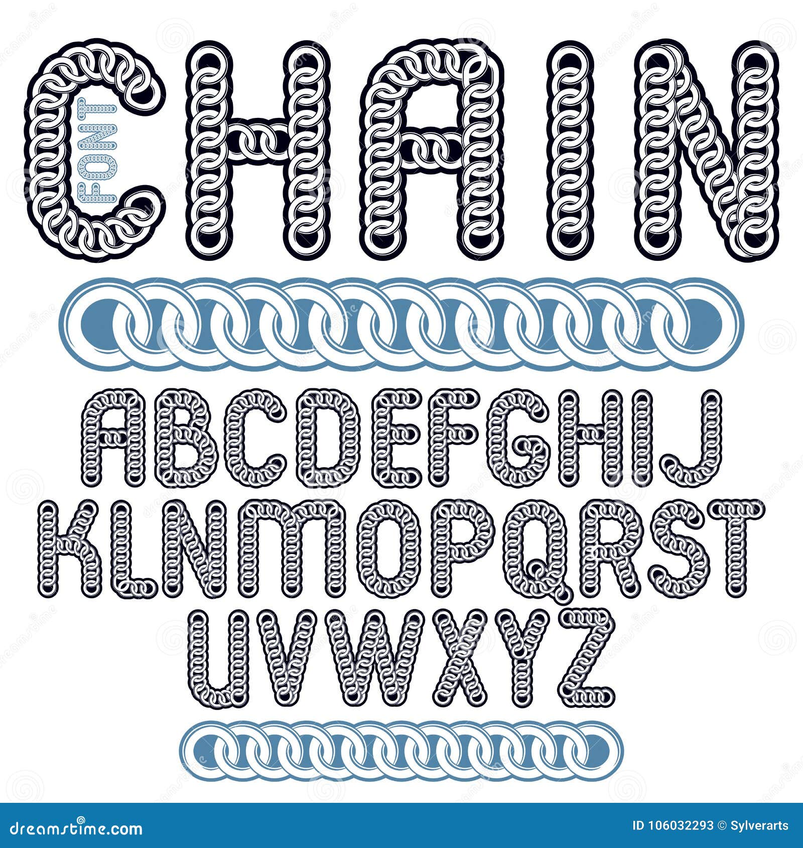 Vector Type Font, Script from a To Z. Capital Decorative Stock Vector ...