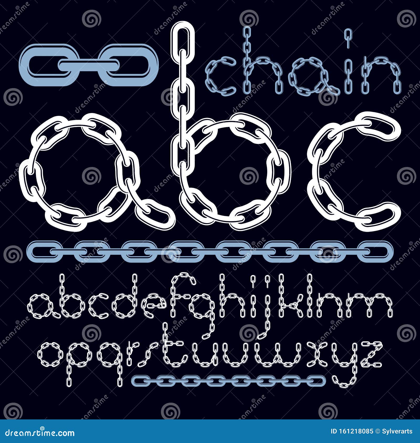 Vector Type Font, Script from a To Z. Lower Case Creative Letters, Abc ...