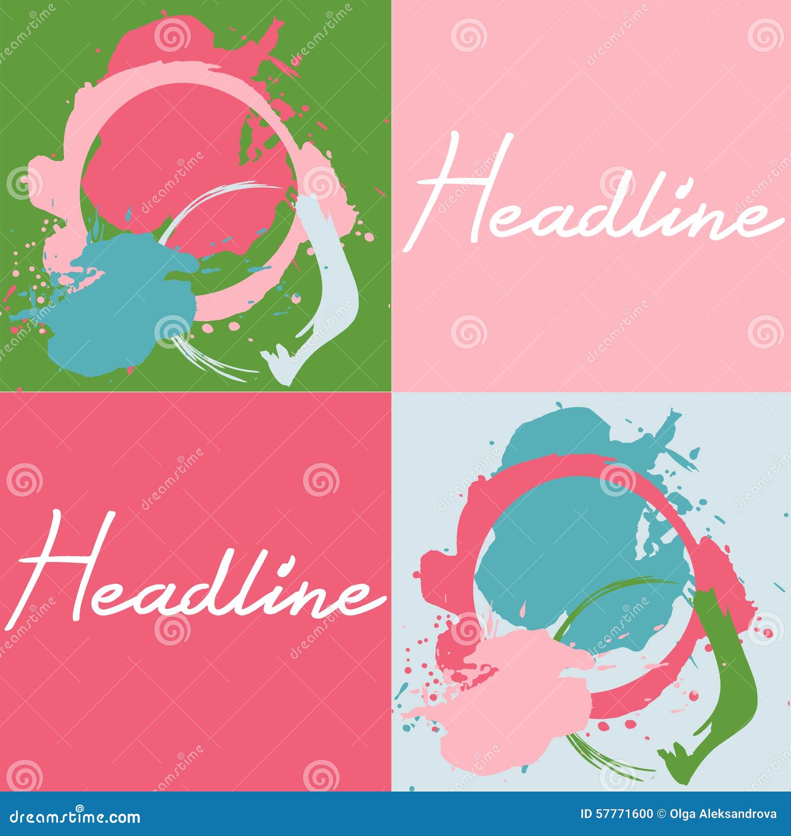 Vector Typographic Illustration Lettering Composition. Stock Vector ...