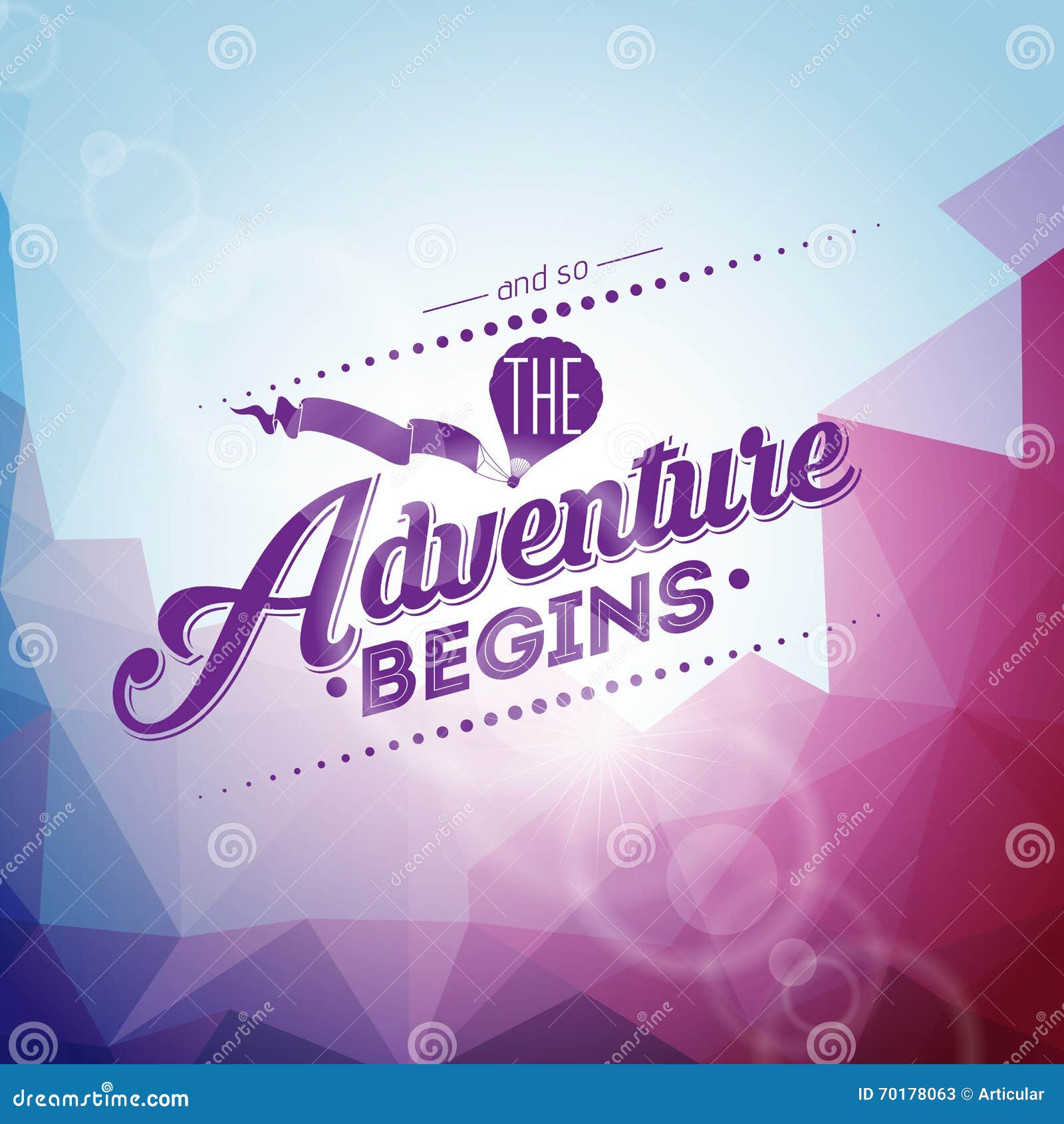 And So The Adventure Begins Hand Written Lettering Royalty-Free Stock ...