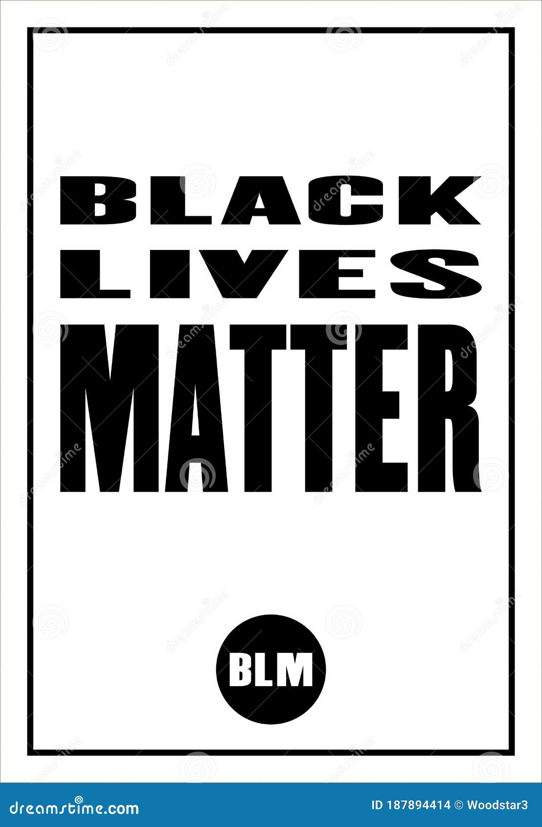 Vector Typography Poster with Text Black Lives Matter Editorial Stock ...