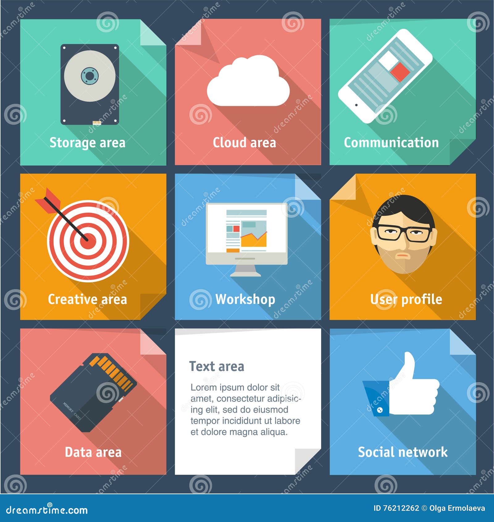 Vector Ui Design Element Set Stock Vector - Illustration of mobile ...