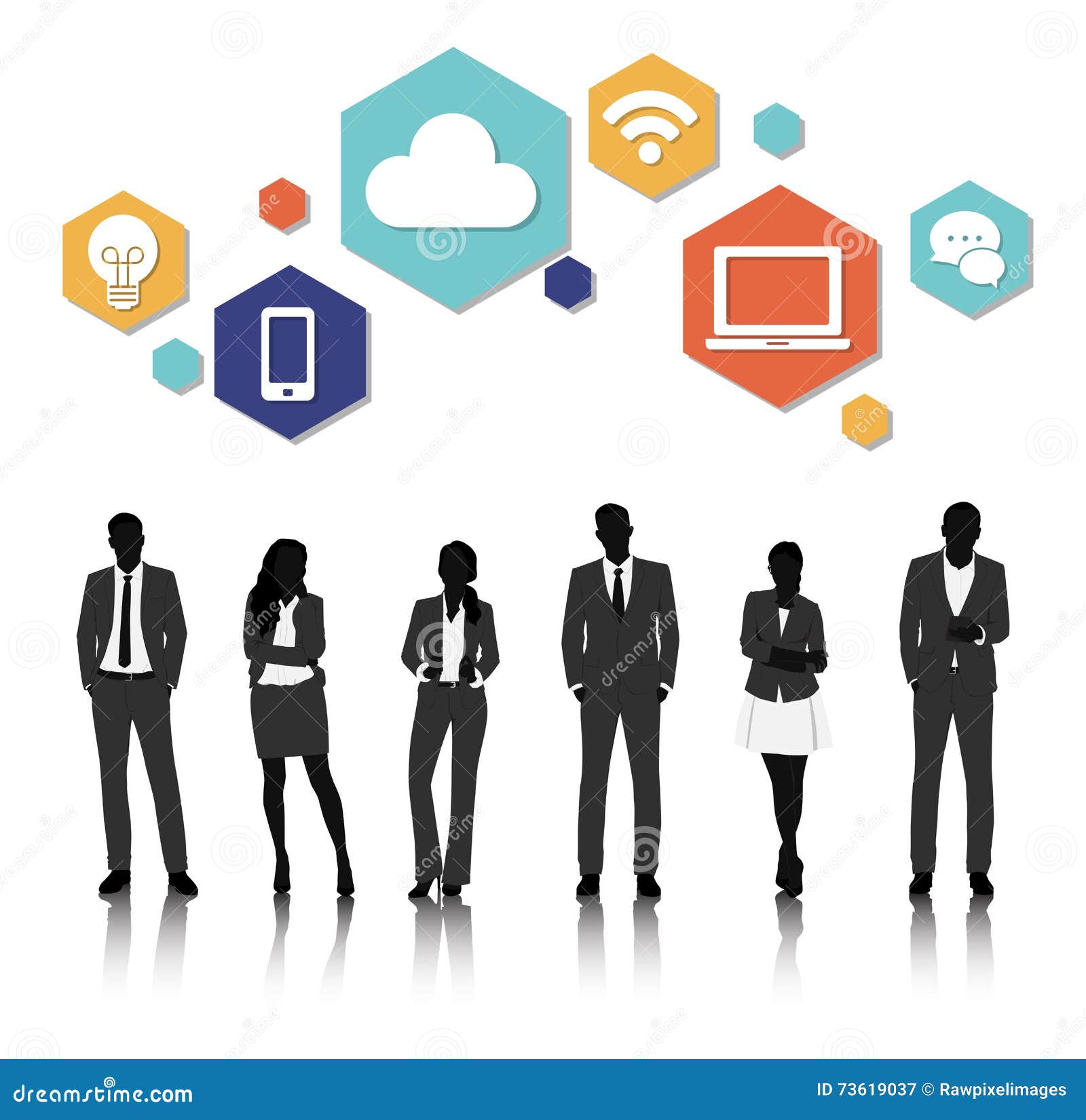 Vector UI Illustration Business People Concept Stock Illustration ...